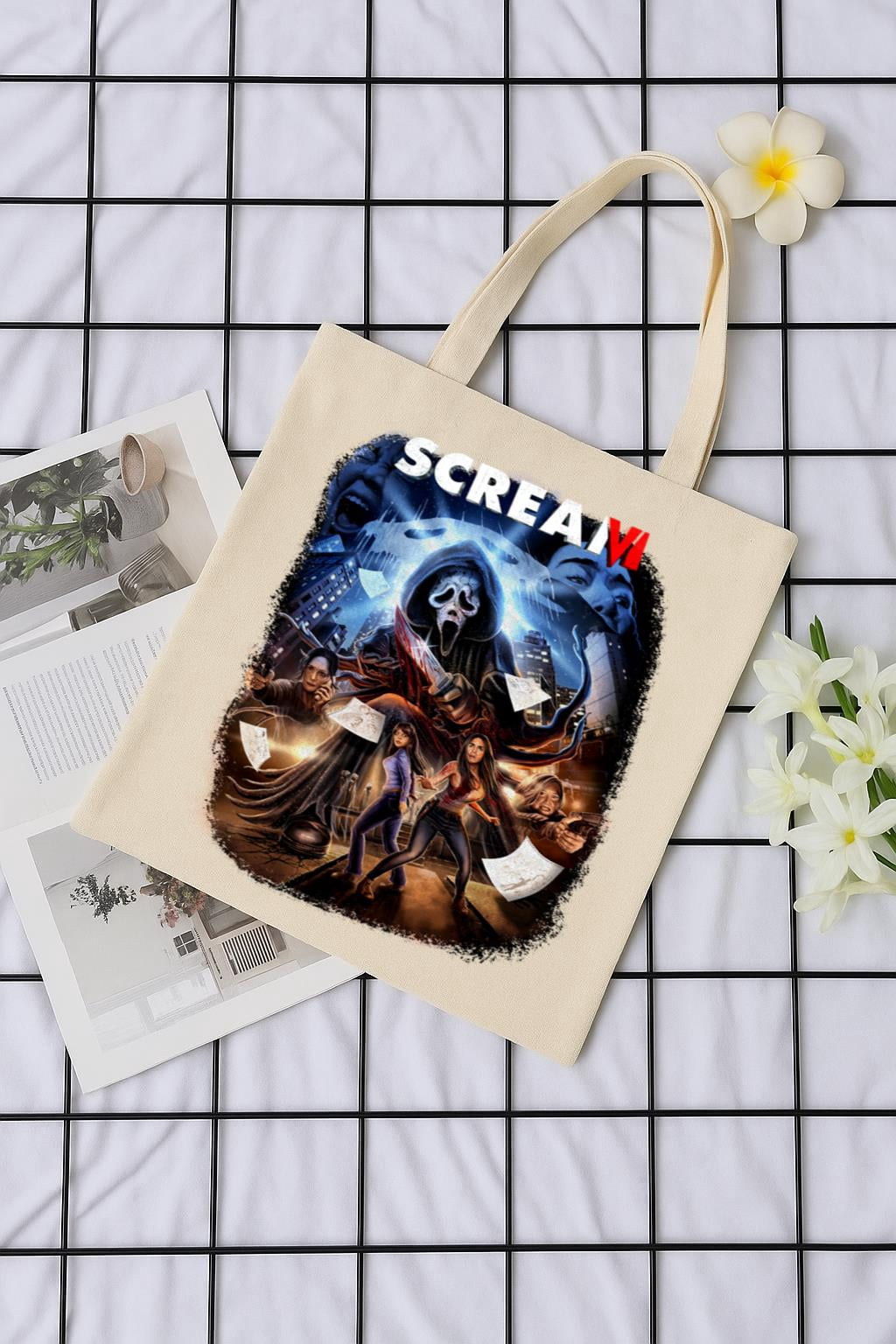 A bargain for you, Ghostface Scream Horror Movie Heavy Tote Bag Up To ...