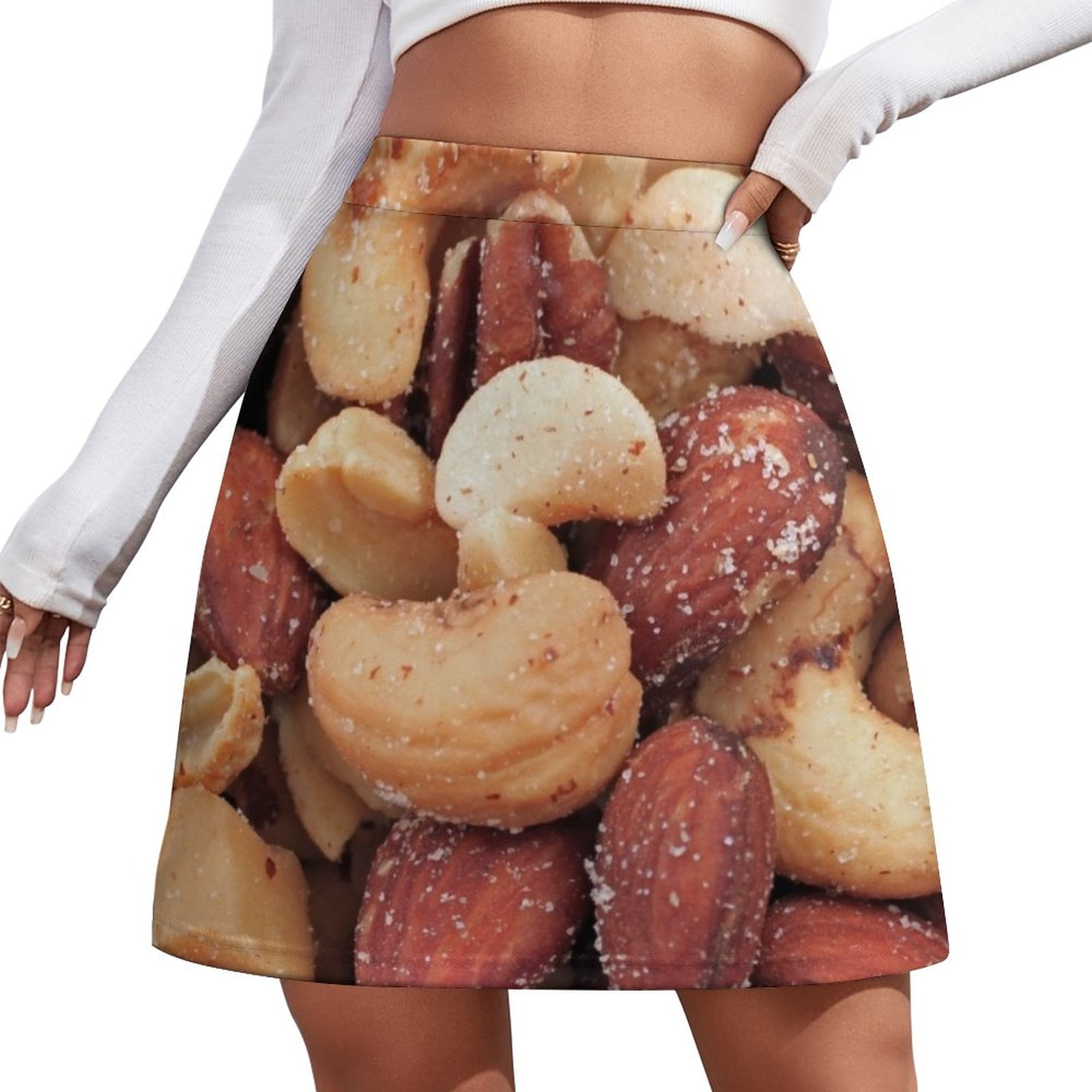 A close up image of mixed nuts Mini Skirt School skirt korean style ...