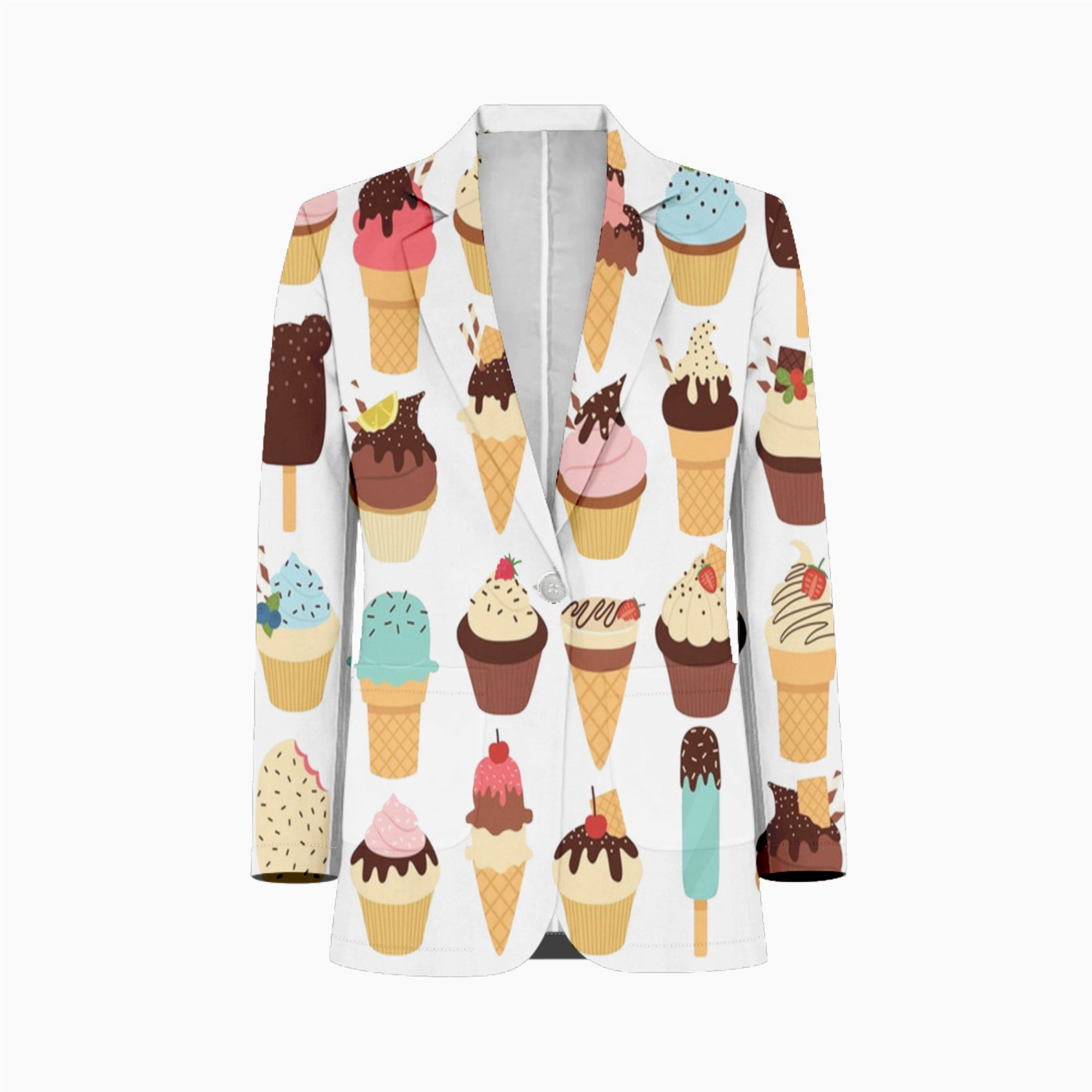 A collection of different ice creams Customized Men's Suits full man ...