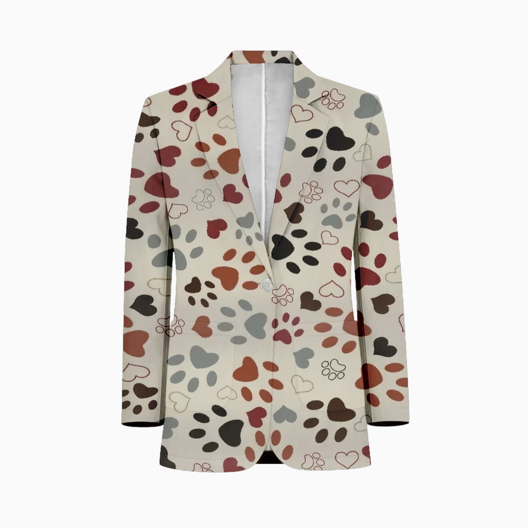 A collection of footprints and a dog paw print Mens Suits Shawl Collar ...