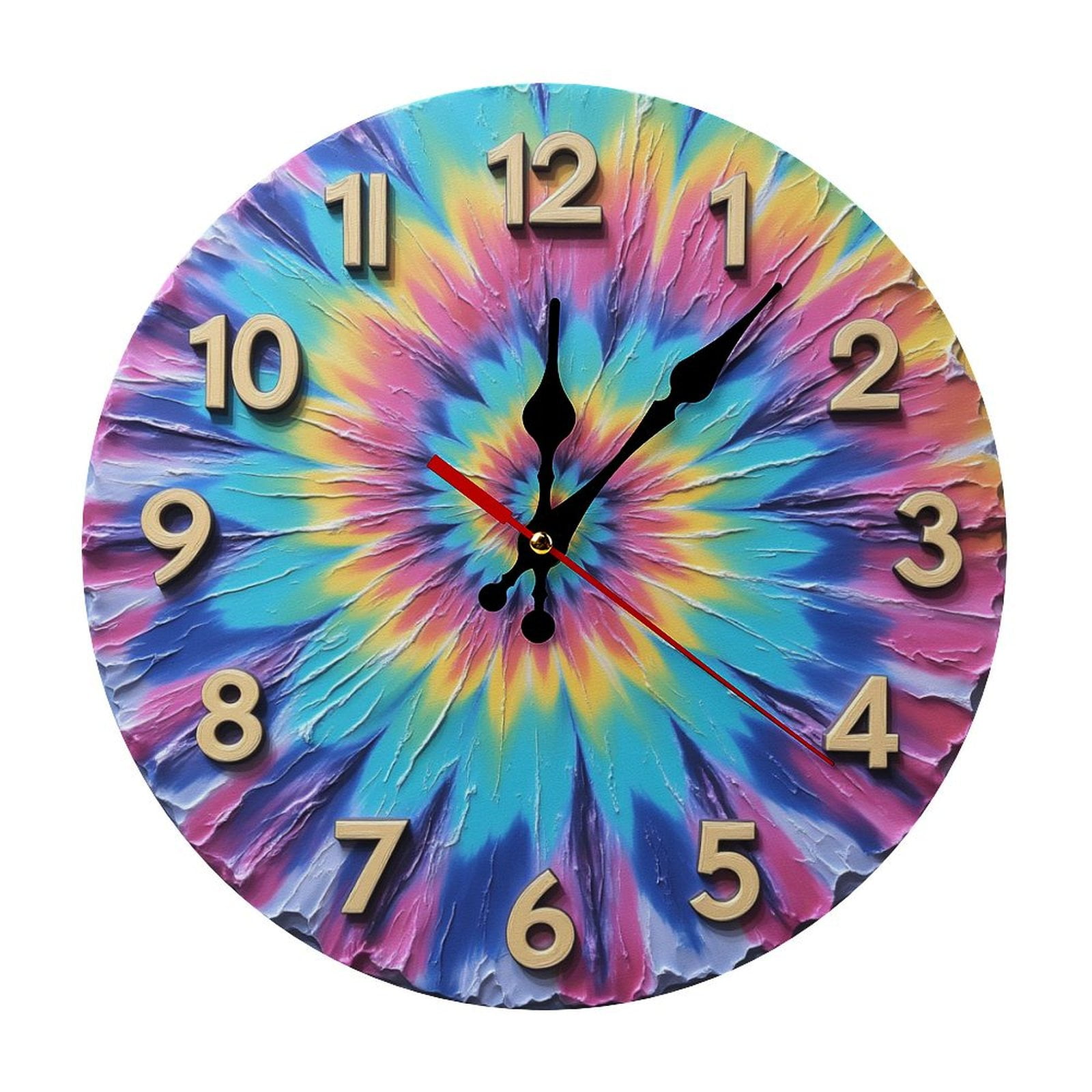 A colorful, tie - dye - style pattern with a dynamic, swirling design ...