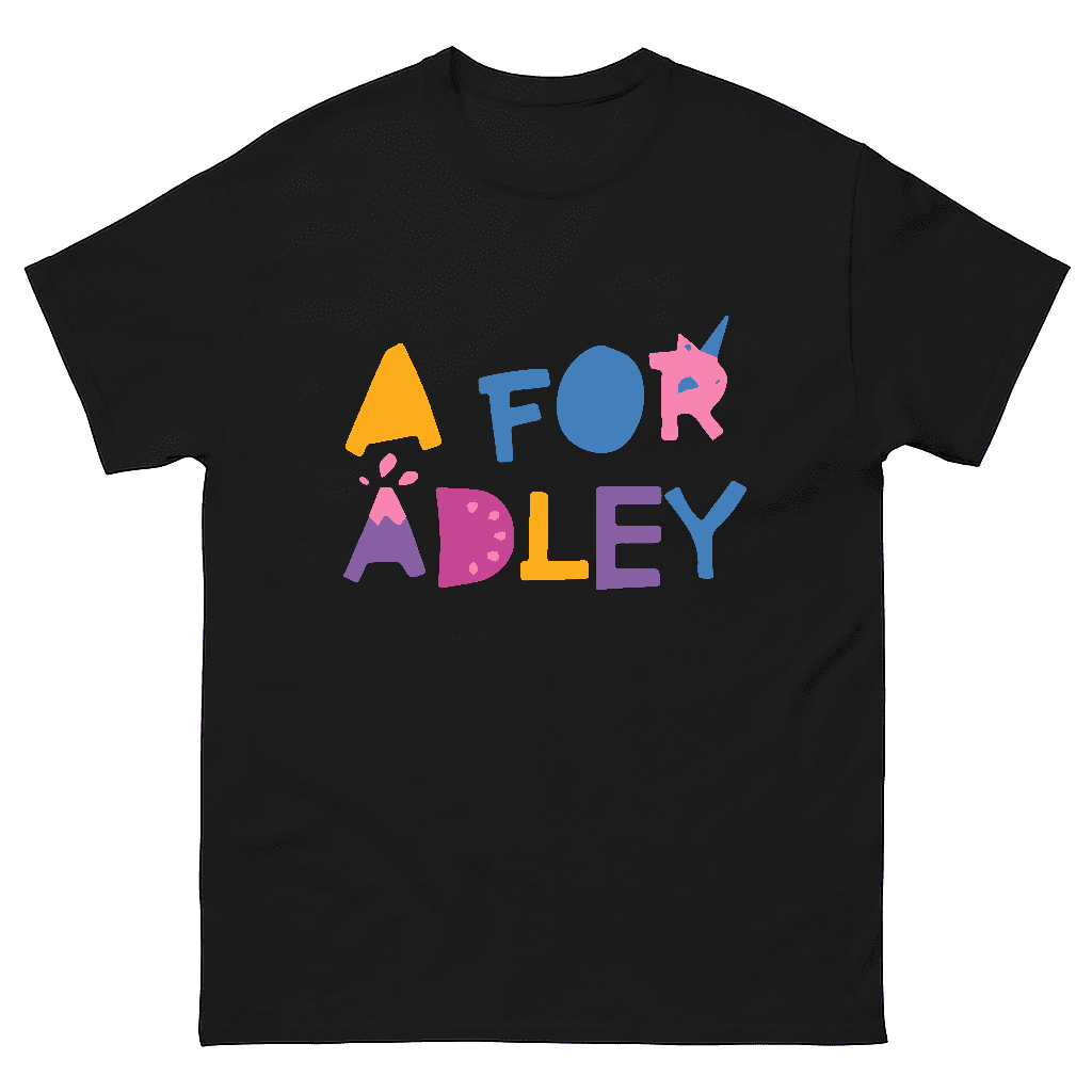 A for Adley YouTuber Kids Fan Softstyle Art Unisex T-Shirt V40687 ...