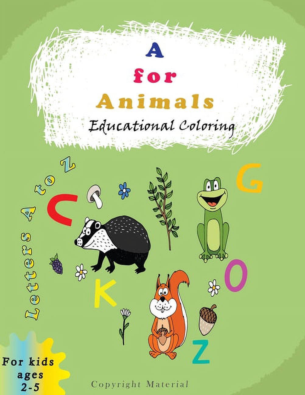 A for Animals : Educational coloring book - Animals letters A to Z ...