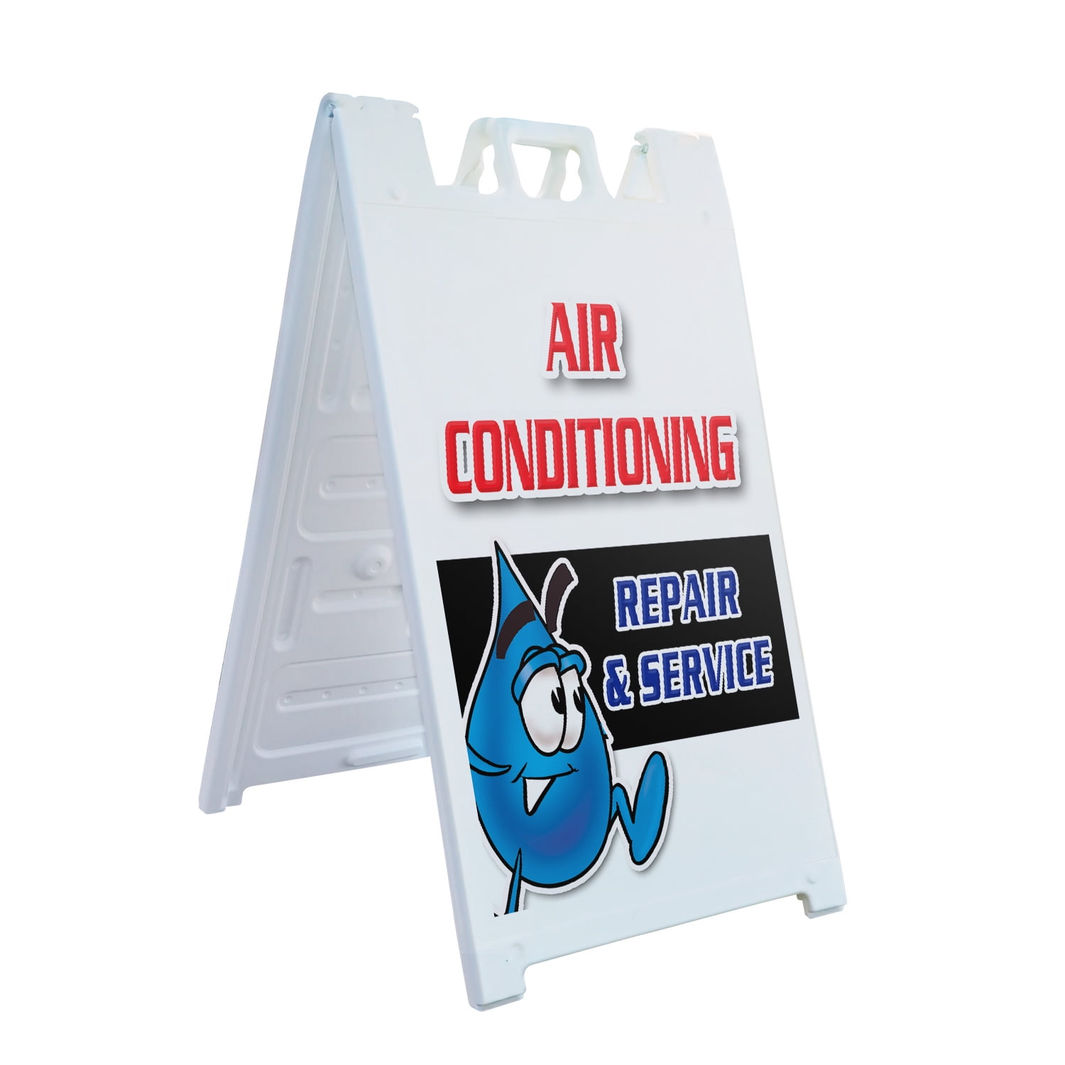 A-frame Sidewalk Air Conditioning Repair & Service 24" x 36" Double ...