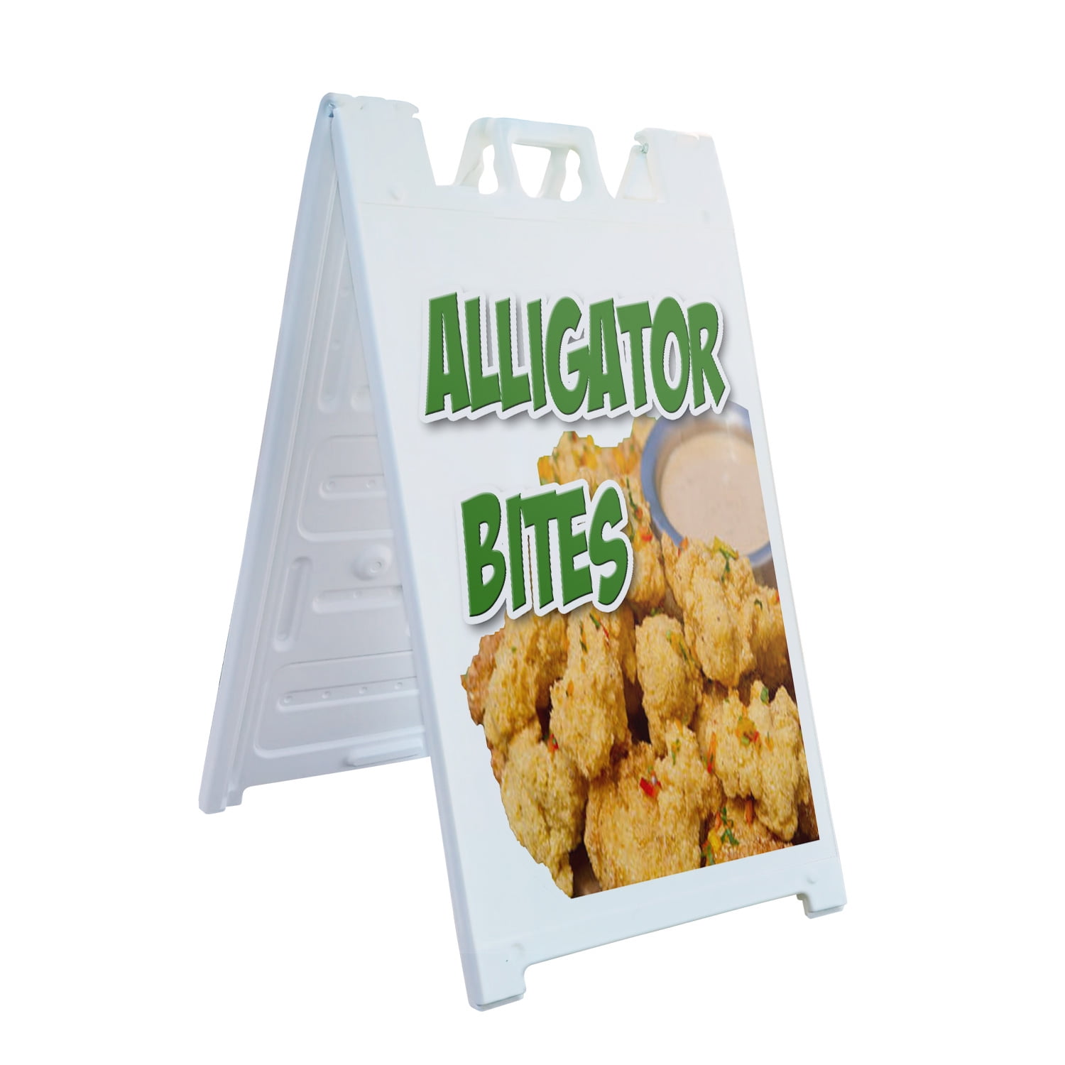 A-frame Sidewalk Alligator Bites 24" x 36" Double Sided A-Frame ...