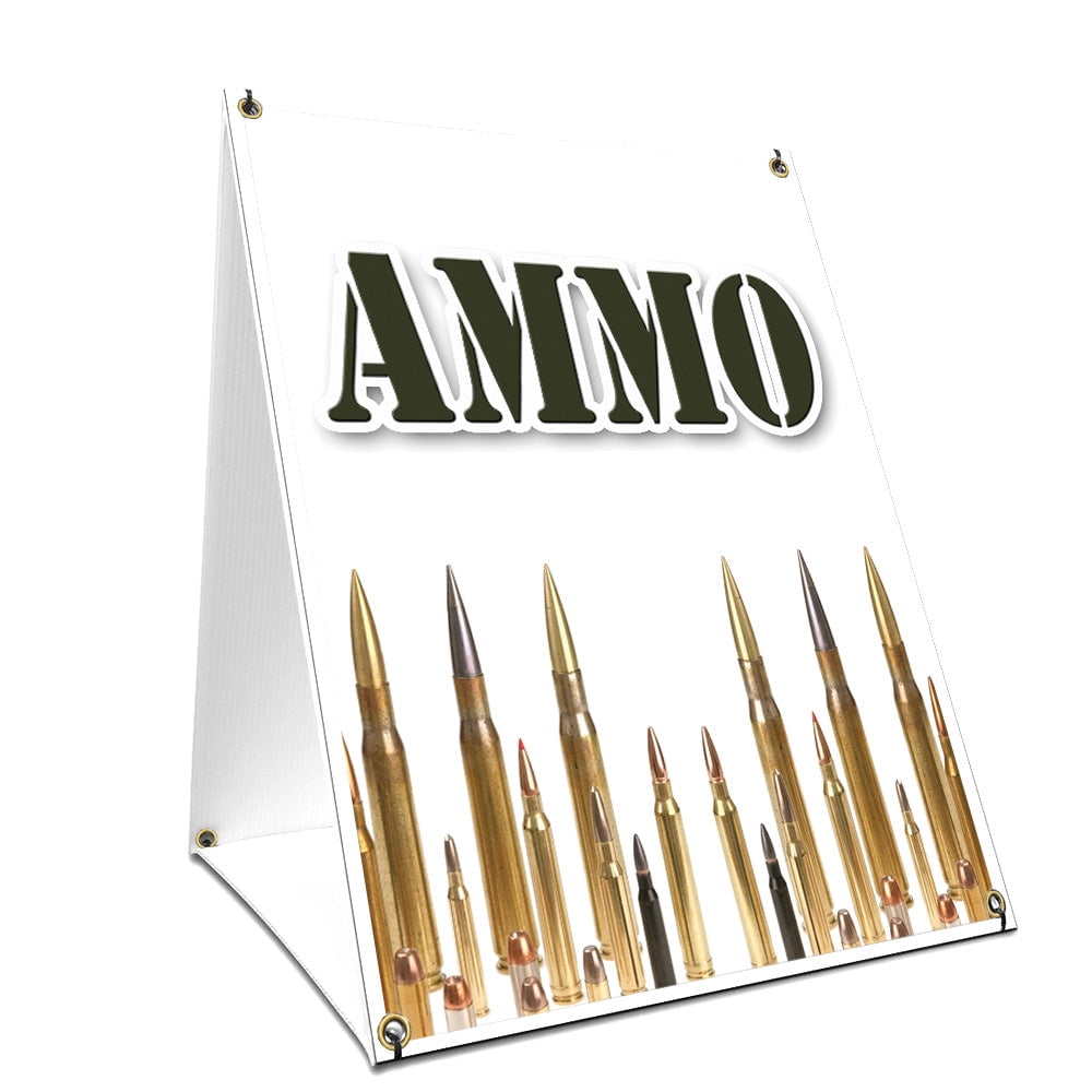 A-frame Sidewalk Ammo Sign With Graphics On Each Side | 24" X 36" Print ...