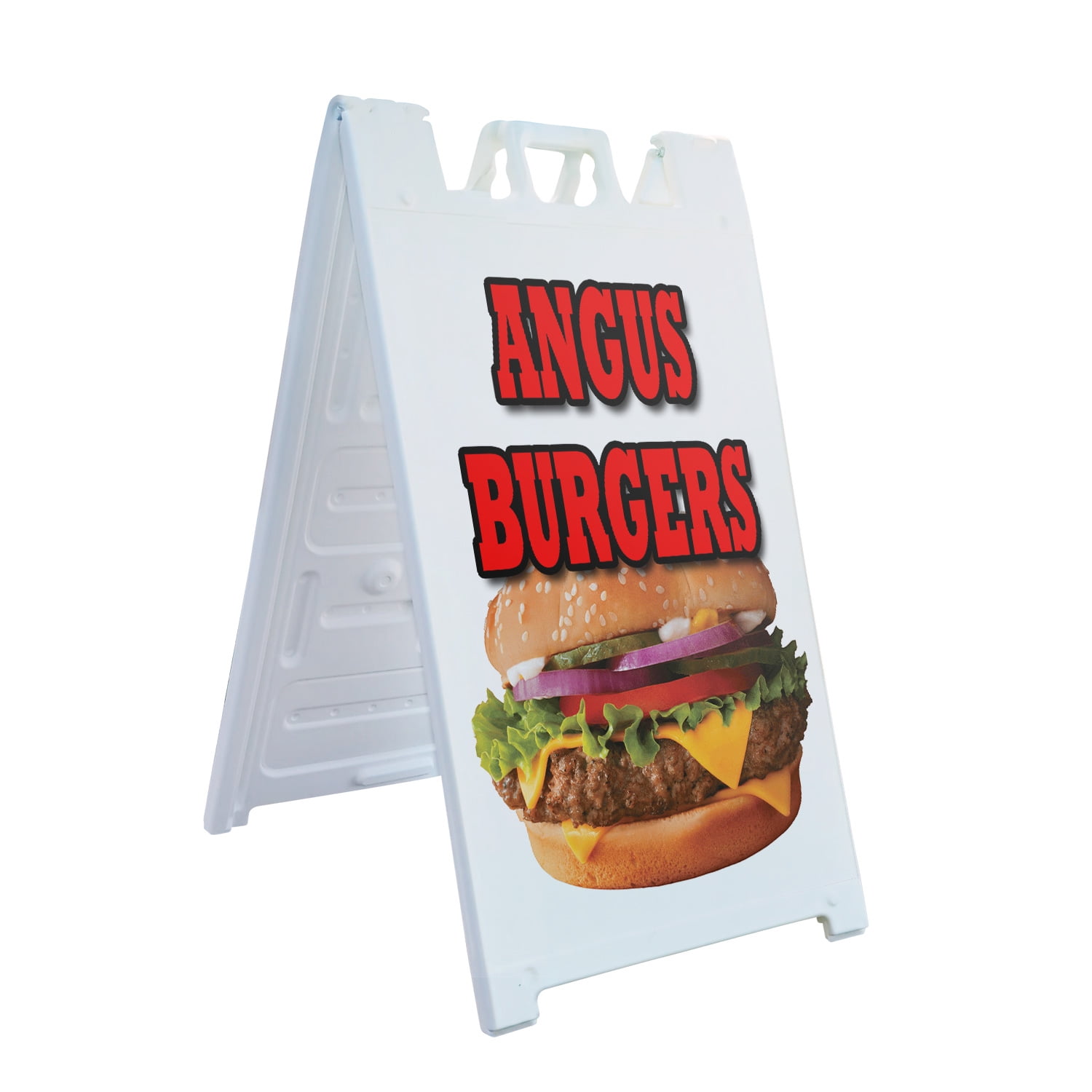 A-frame Sidewalk Angus Burgers 24" x 36" Double Sided A-Frame Sidewalk ...