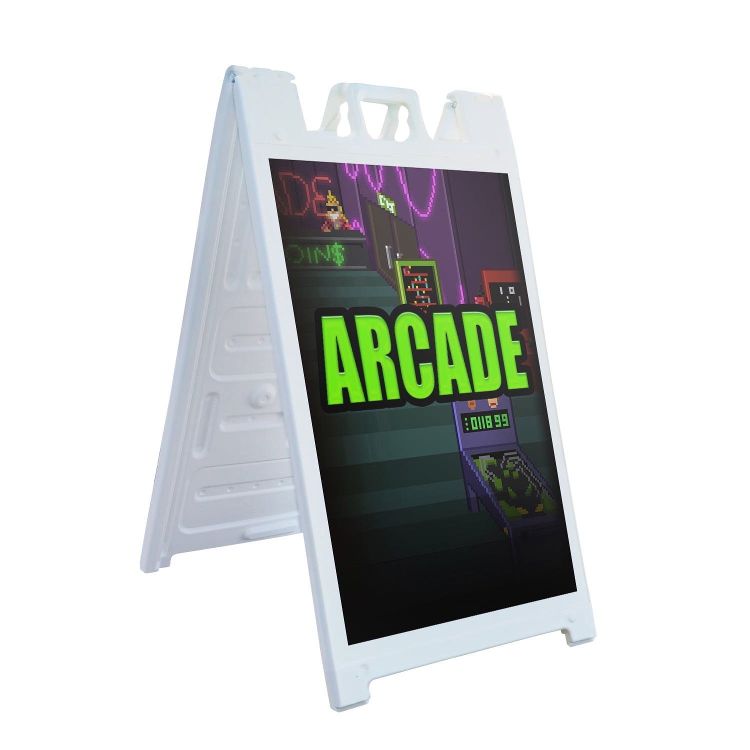 A-frame Sidewalk Arcade 24" x 36" Double Sided A-Frame Sidewalk Sign ...