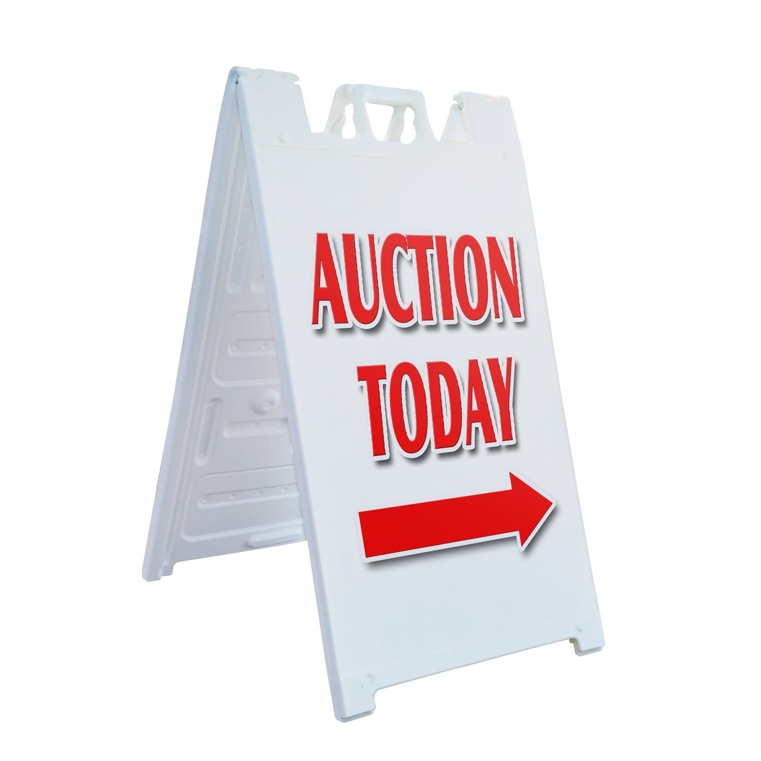 A-frame Sidewalk Auction Today With Arrow 24" x 36" Double Sided A ...