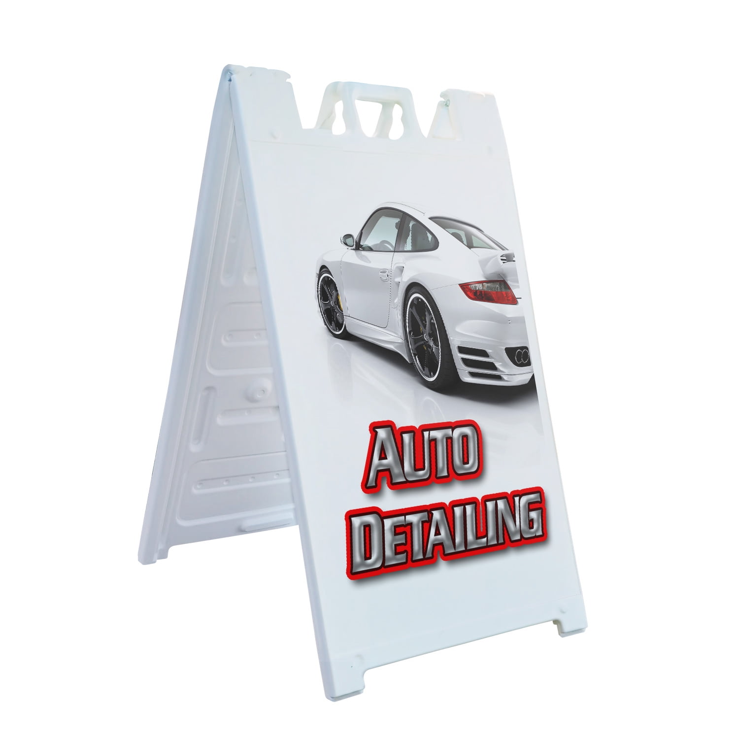 A-frame Sidewalk Auto Detailing 24" x 36" Double Sided A-Frame Sidewalk ...