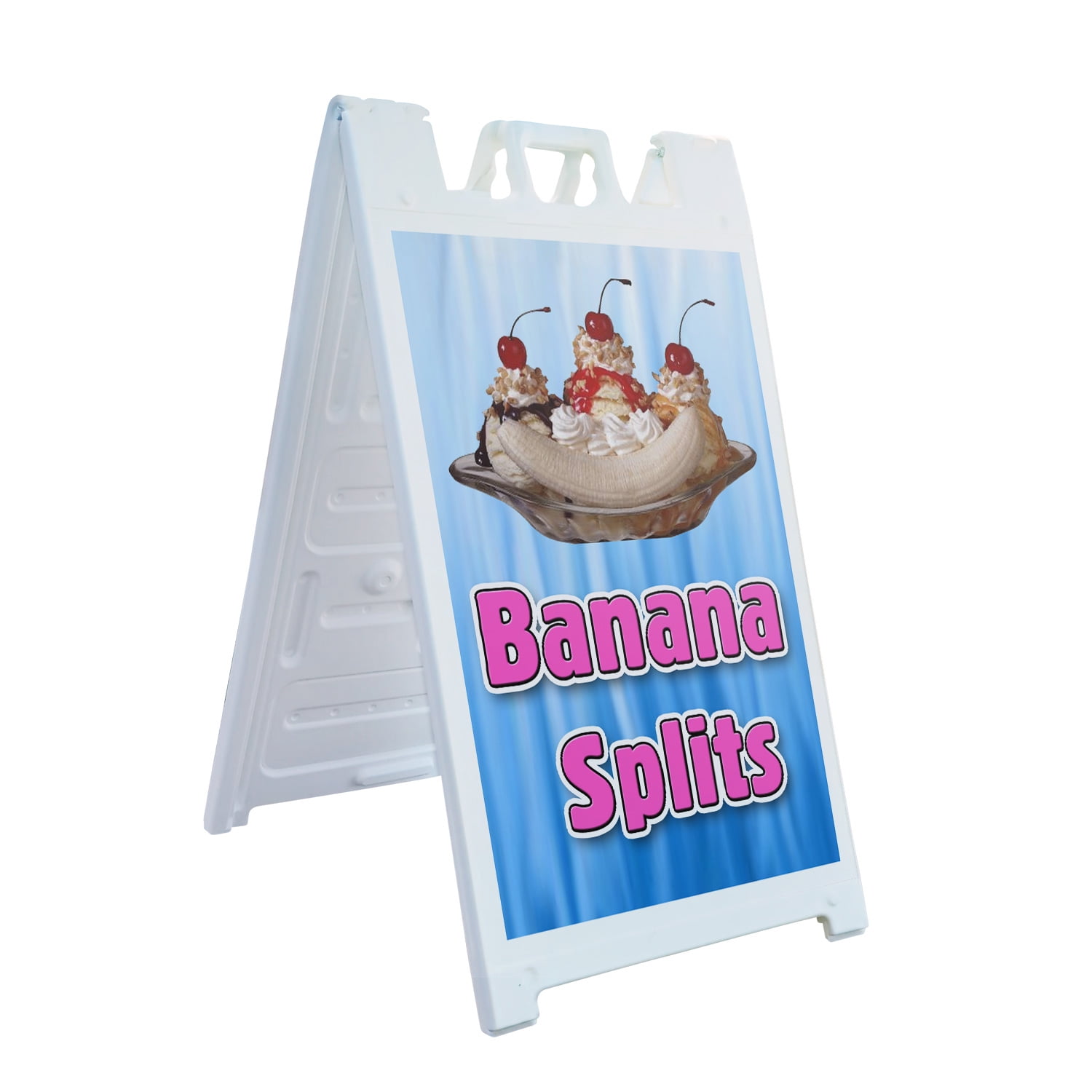 A-frame Sidewalk Banana Splits 24" x 36" Double Sided A-Frame Sidewalk ...