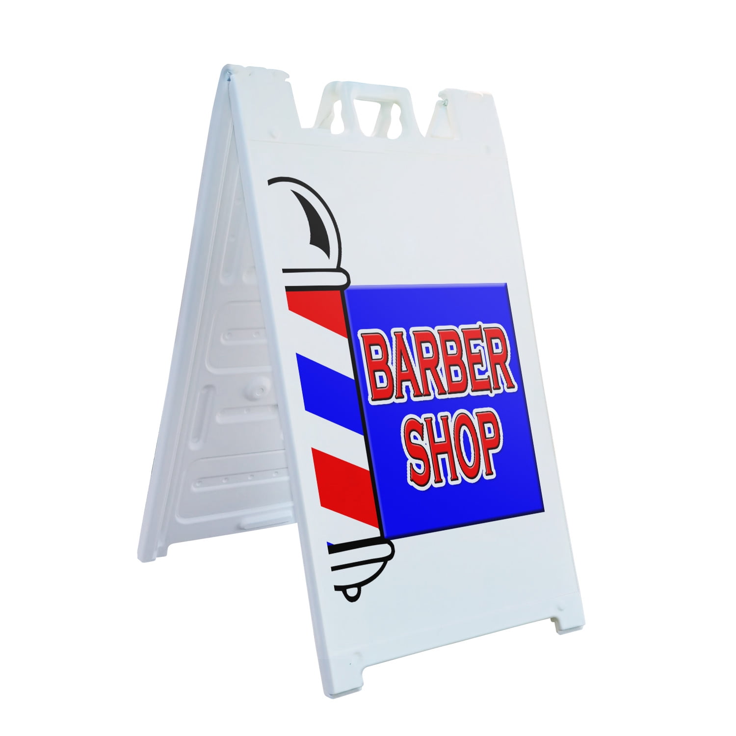A-frame Sidewalk Barber Shop 24" x 36" Double Sided A-Frame Sidewalk ...