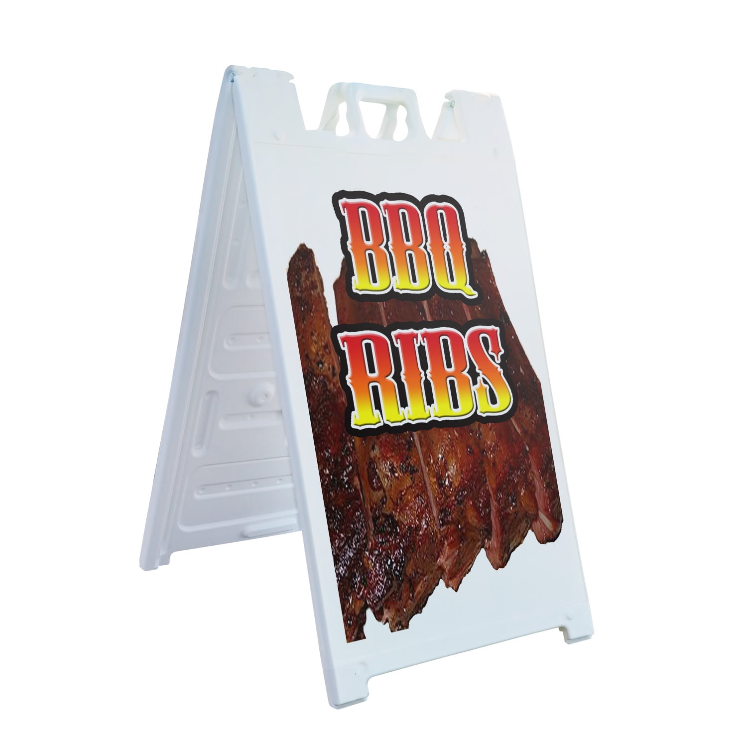 A-frame Sidewalk Bbq Ribs 24" x 36" Double Sided A-Frame Sidewalk Sign ...