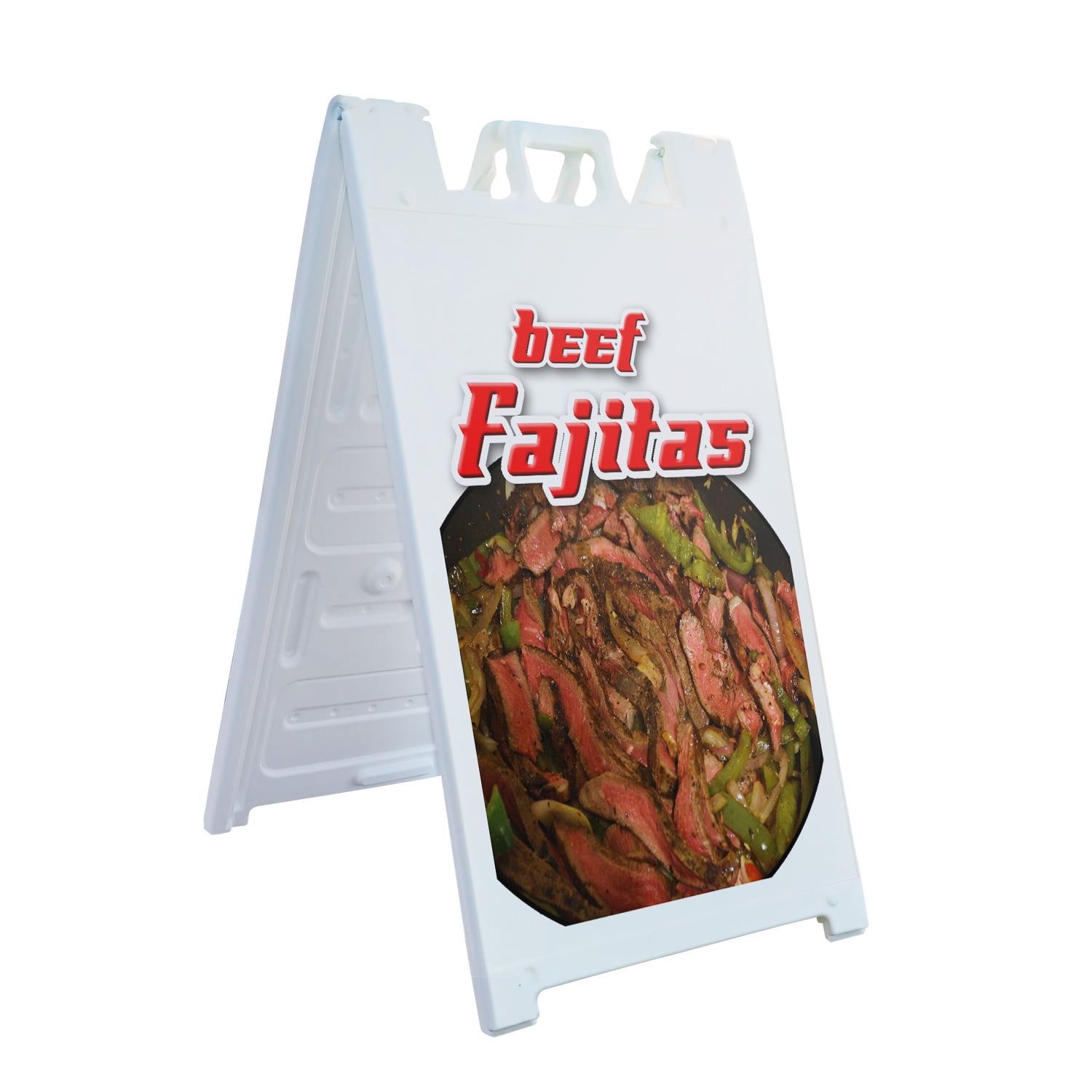A-frame Sidewalk Beef Fajitas 24" x 36" Double Sided A-Frame Sidewalk ...