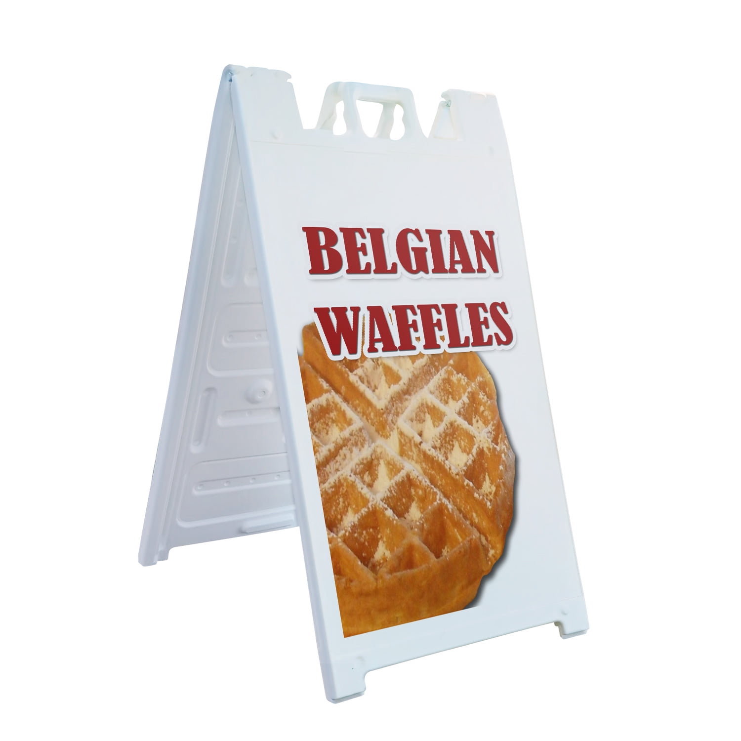 A-frame Sidewalk Belgian Waffles 24" x 36" Double Sided A-Frame ...
