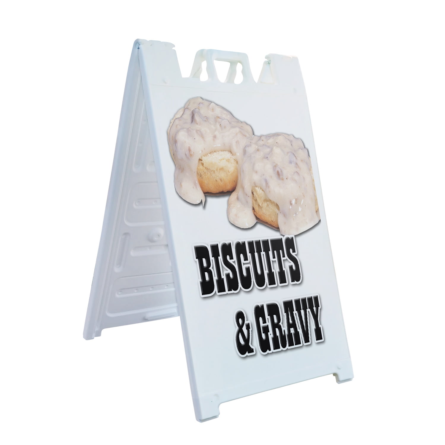 A-frame Sidewalk Biscuits & Gravy 24" x 36" Double Sided A-Frame ...