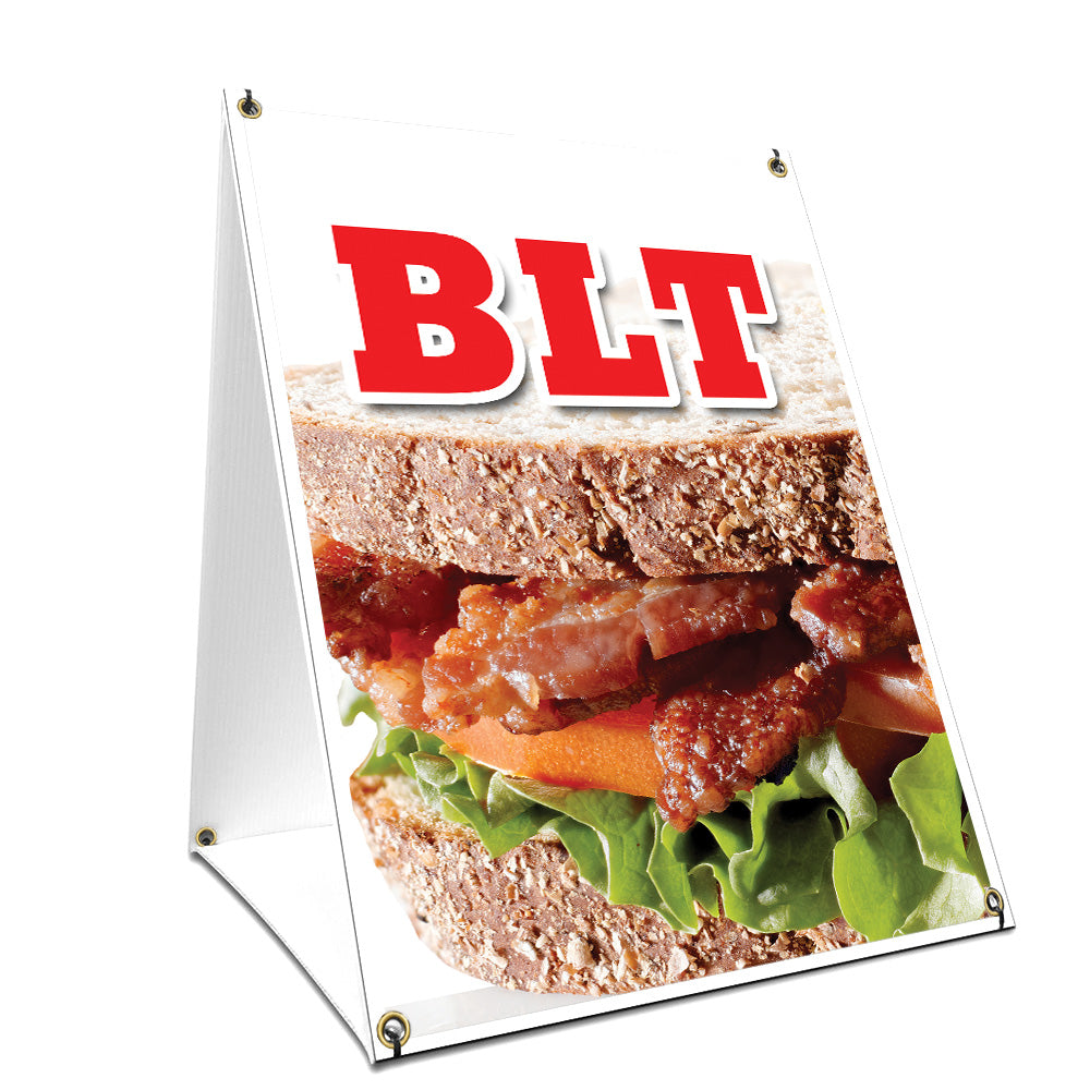 A-frame Sidewalk Blt Sign With Graphics On Each Side | 18" X 24" Print ...
