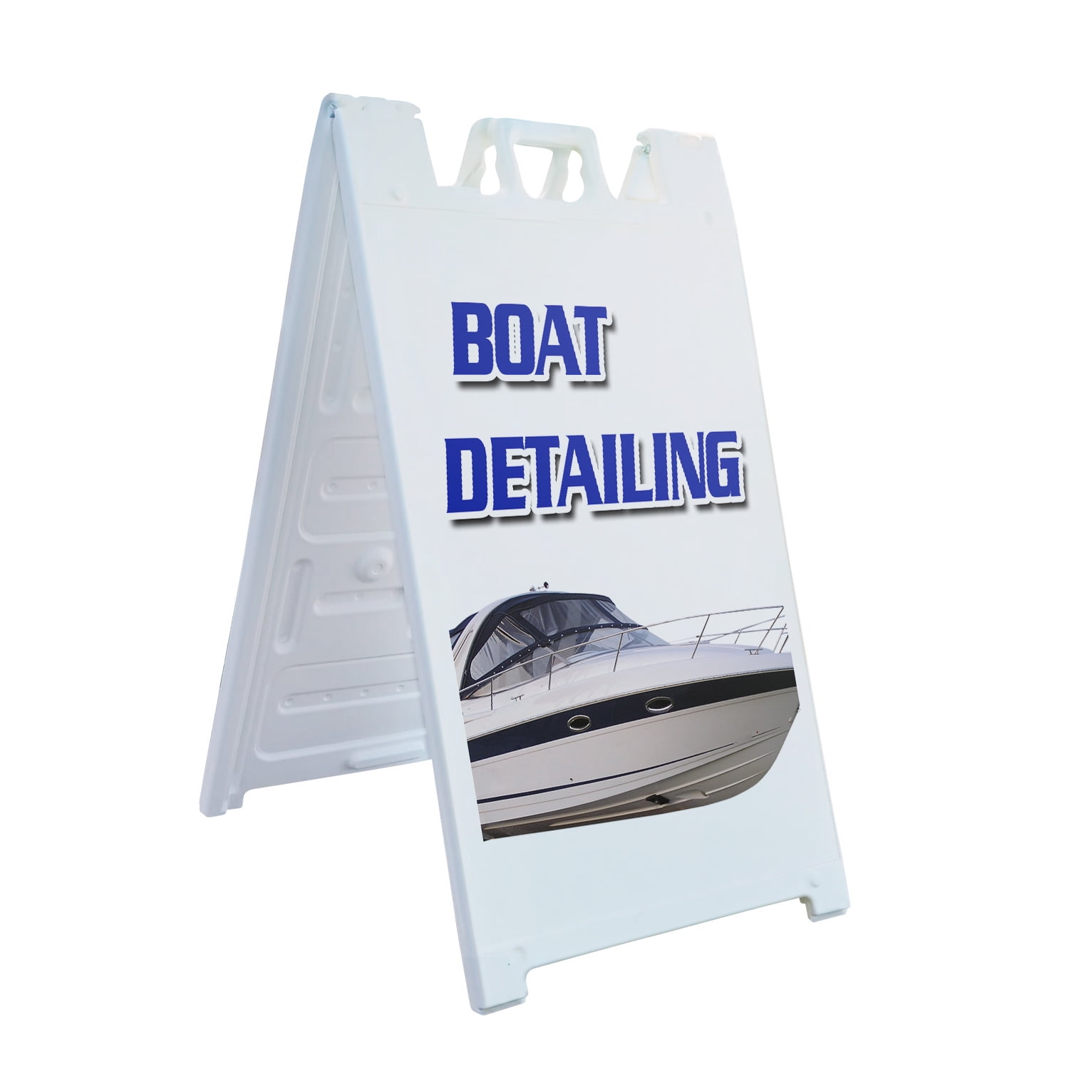 A-frame Sidewalk Boat Detailing 24" x 36" Double Sided A-Frame Sidewalk ...