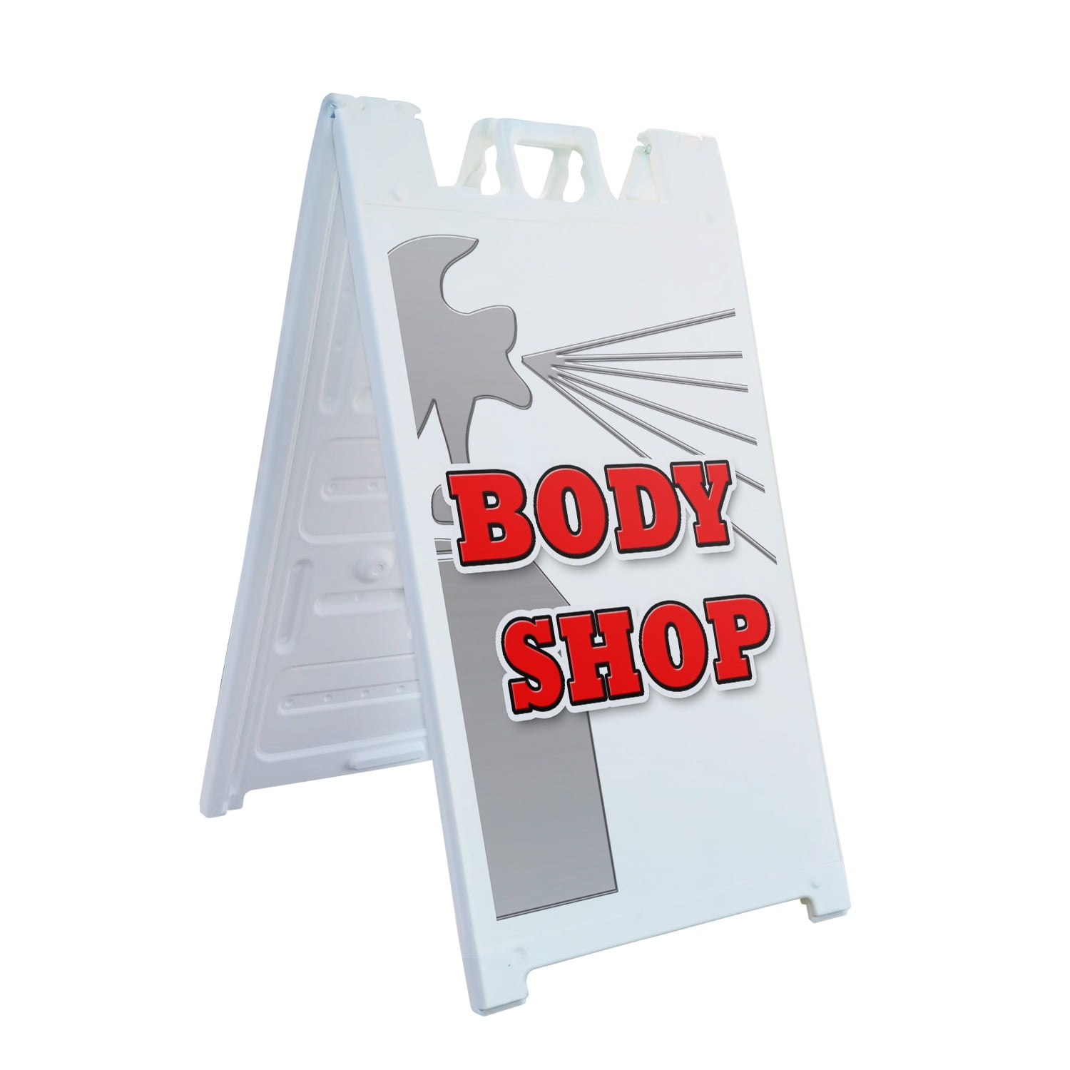 A-frame Sidewalk Body Shop 24" x 36" Double Sided A-Frame Sidewalk Sign ...