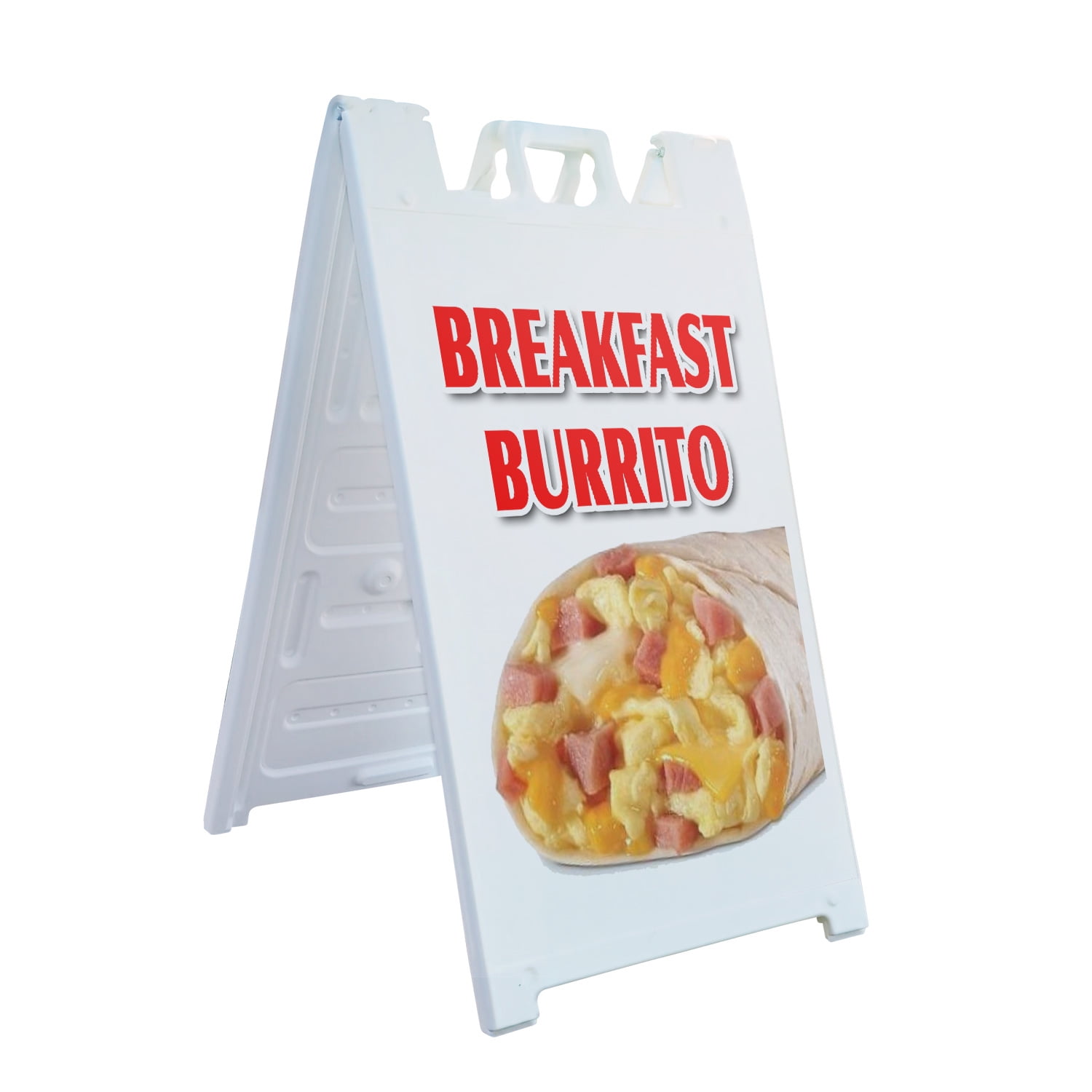 A-frame Sidewalk Breakfast Burrito 24" x 36" Double Sided A-Frame ...