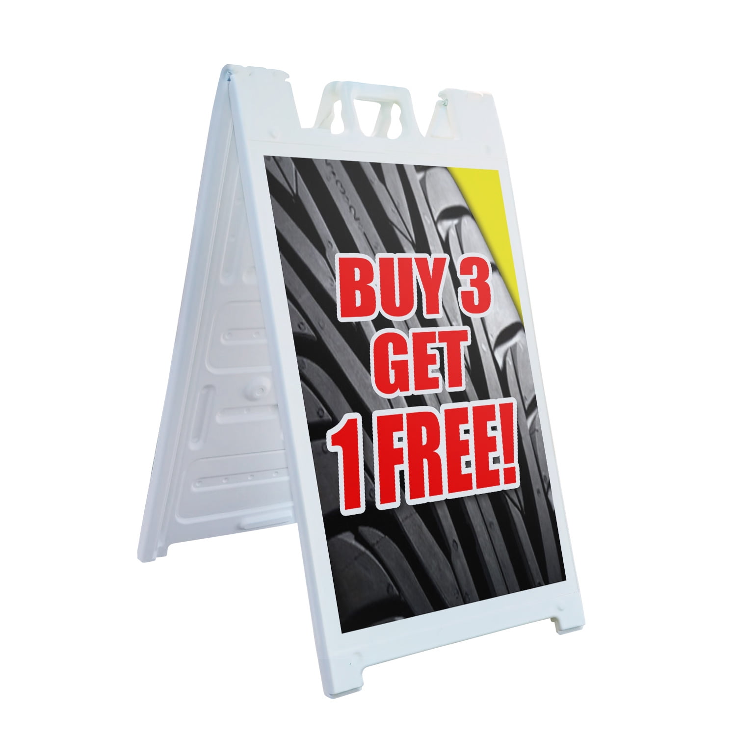 A-frame Sidewalk Buy 3 Tires Get 1 Free 24" x 36" Double Sided A-Frame ...