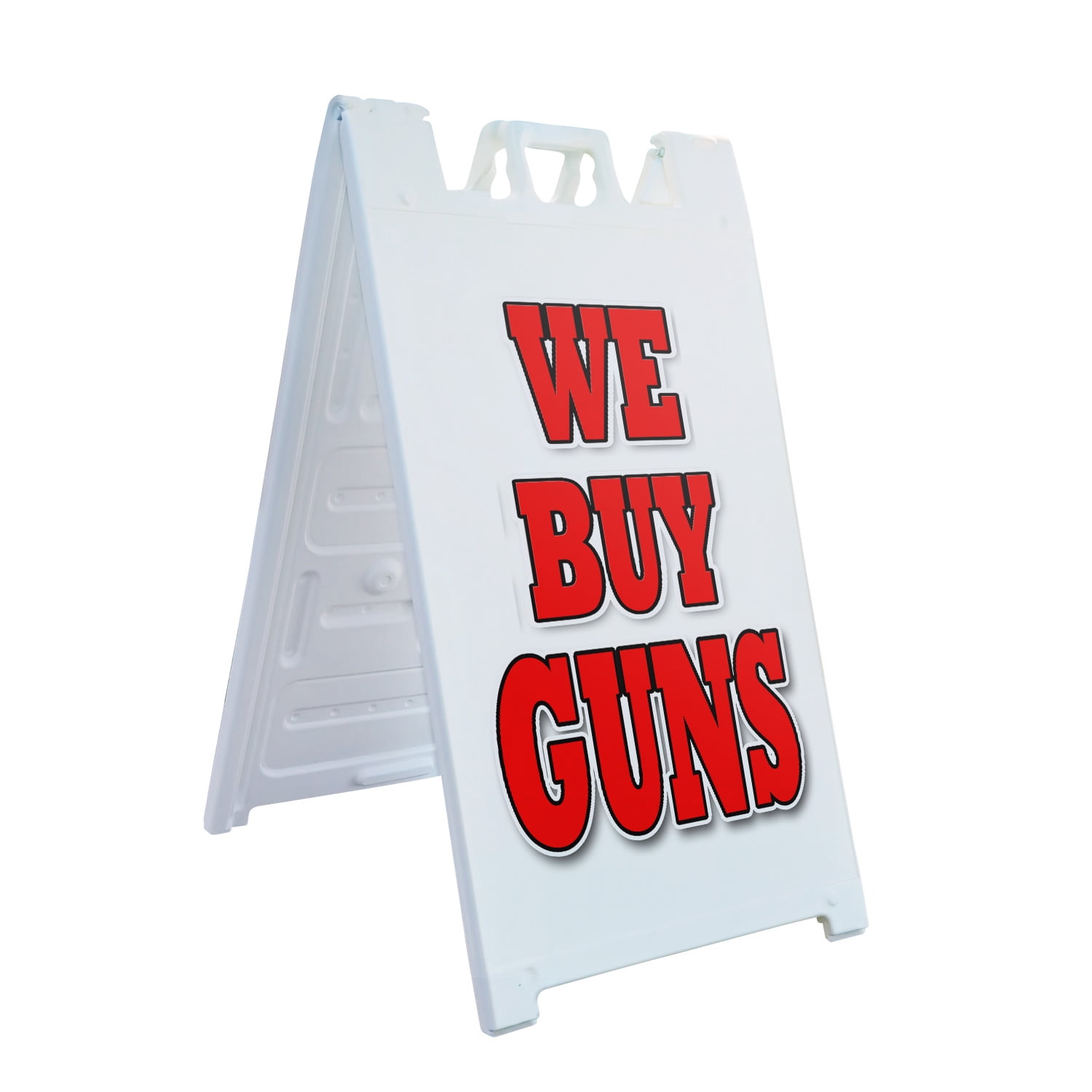 A-frame Sidewalk We Buy Guns 24" x 36" Double Sided A-Frame Sidewalk ...