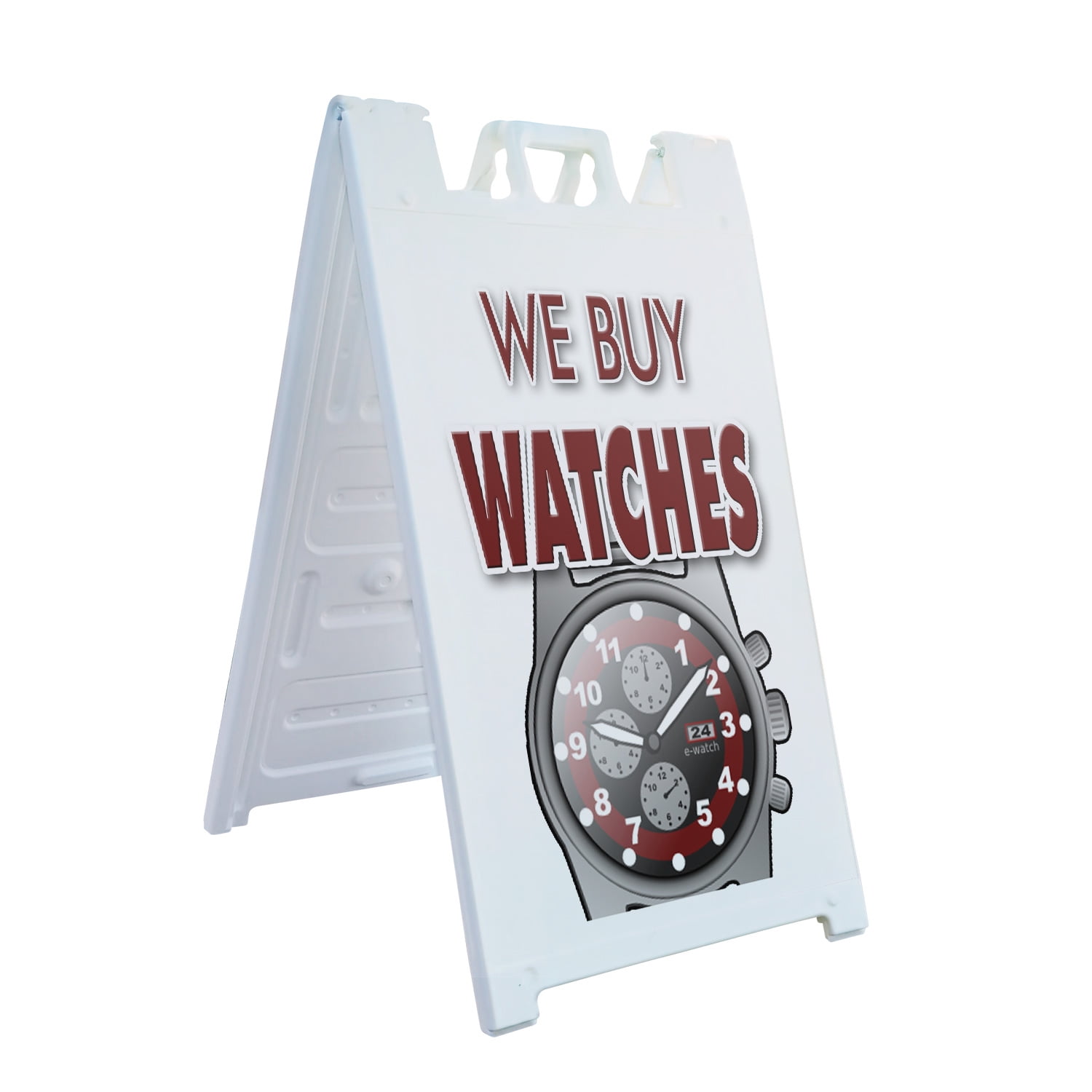 A-frame Sidewalk We Buy Watches 24" x 36" Double Sided A-Frame Sidewalk ...