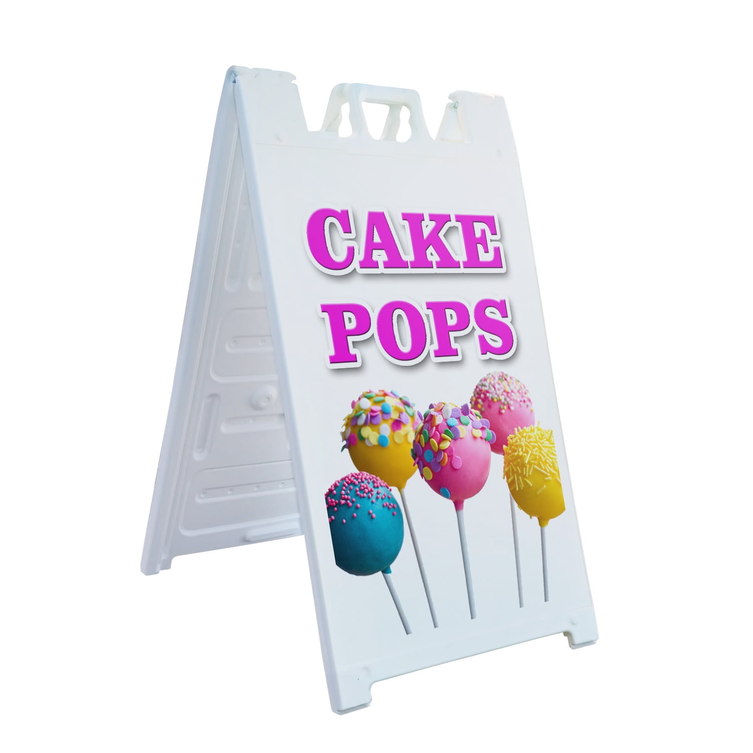 A-frame Sidewalk Cake Pops 24" x 36" Double Sided A-Frame Sidewalk Sign ...