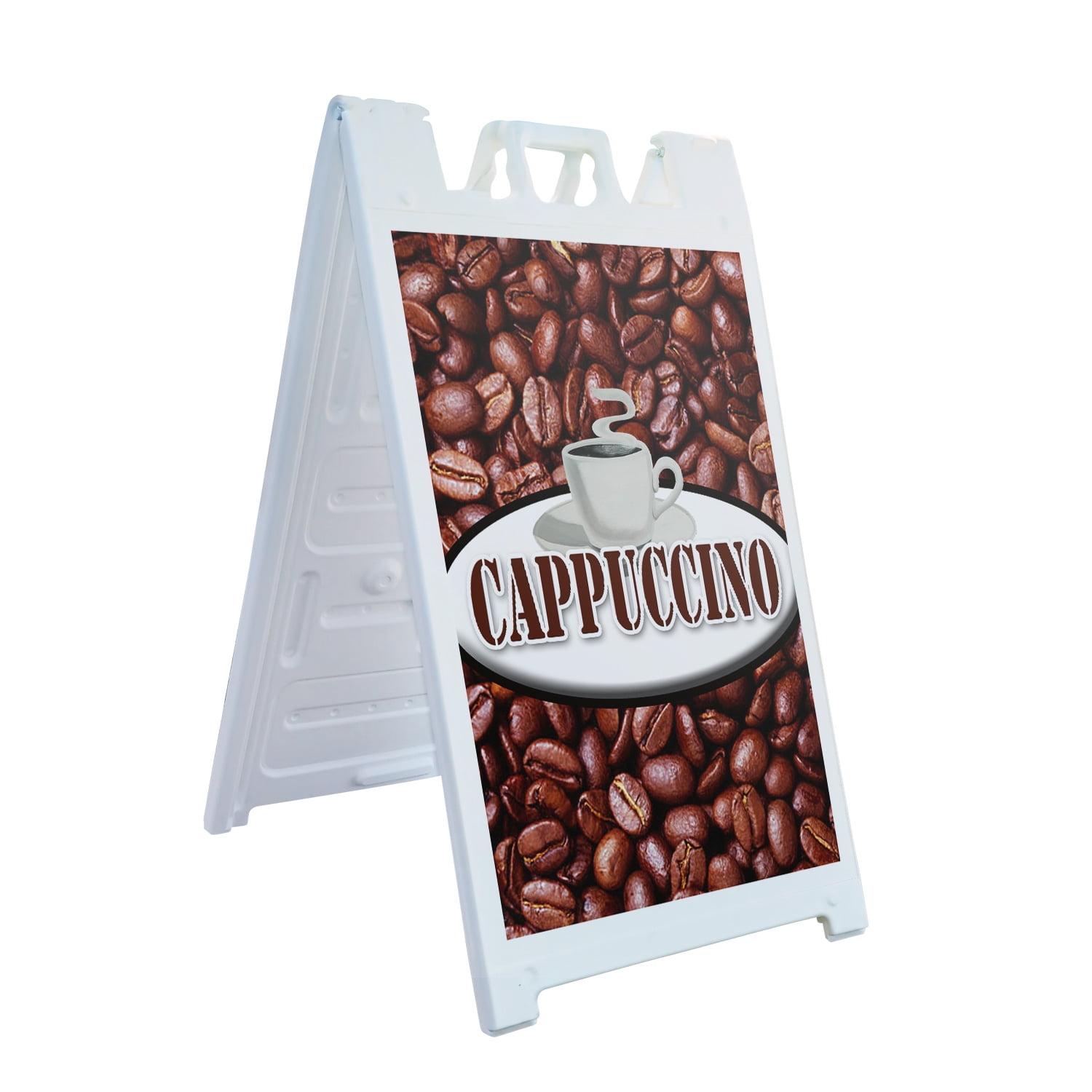 A-frame Sidewalk Cappuccino 24" x 36" Double Sided A-Frame Sidewalk ...