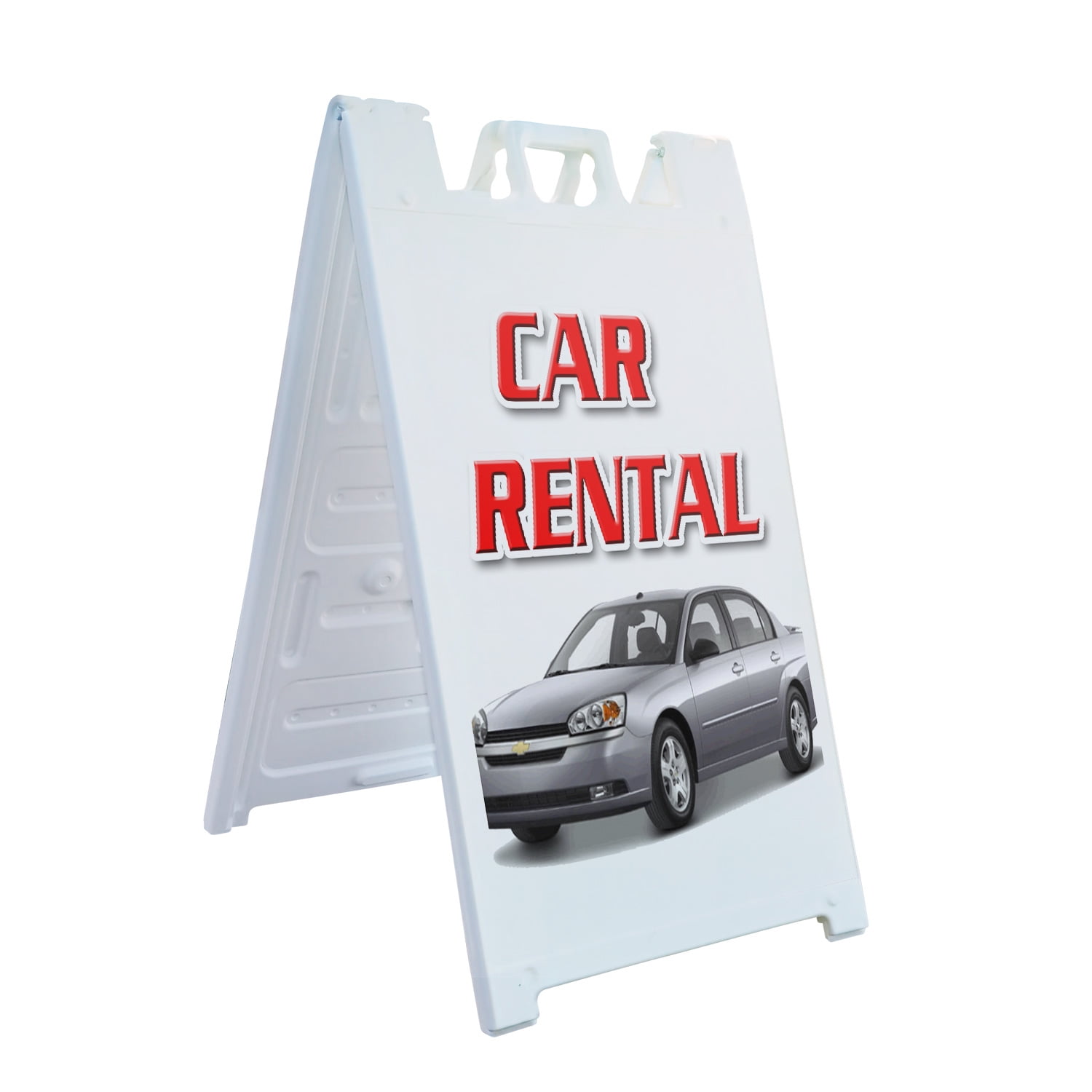 A-frame Sidewalk Car Rental 24" x 36" Double Sided A-Frame Sidewalk ...