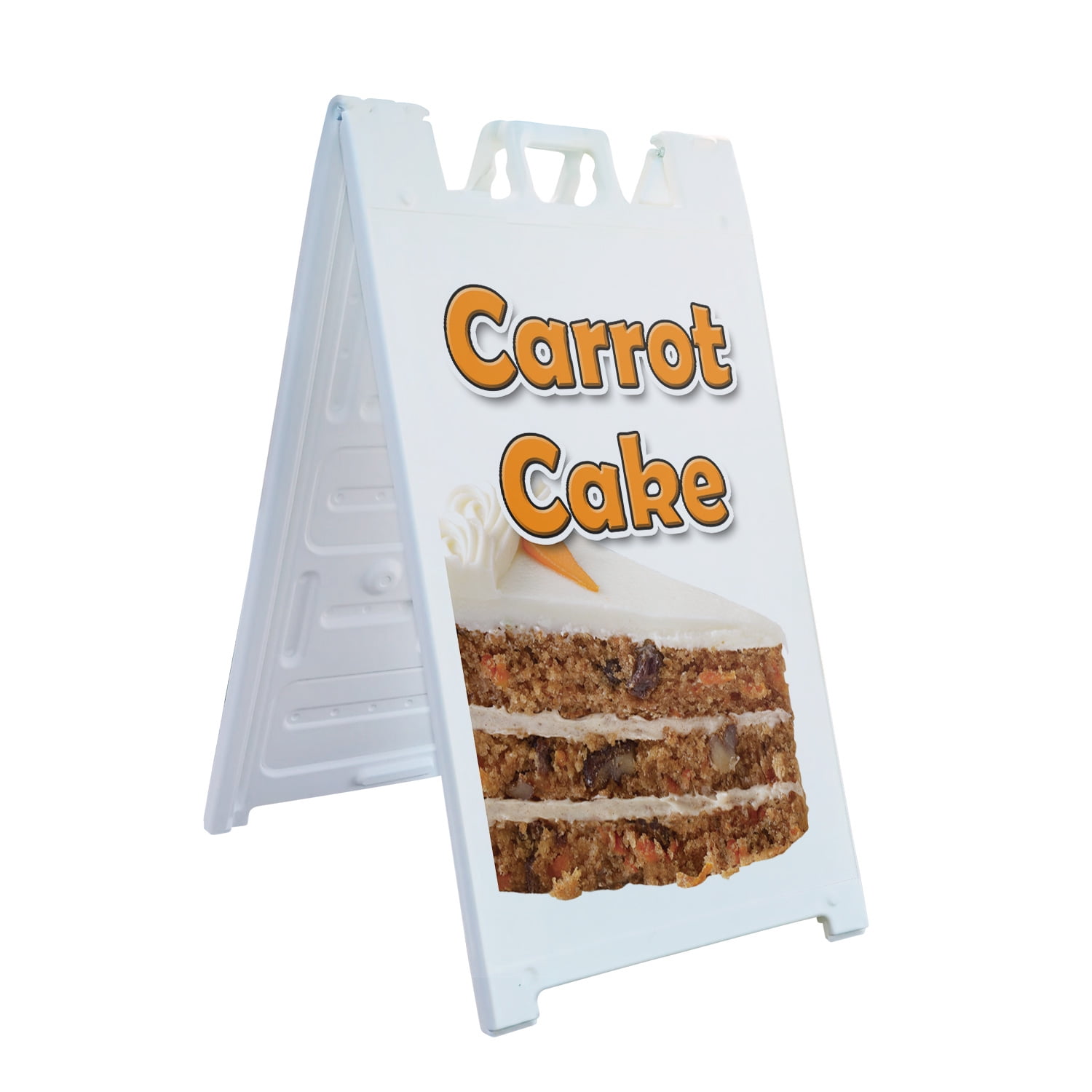 A-frame Sidewalk Carrot Cake 24" x 36" Double Sided A-Frame Sidewalk ...