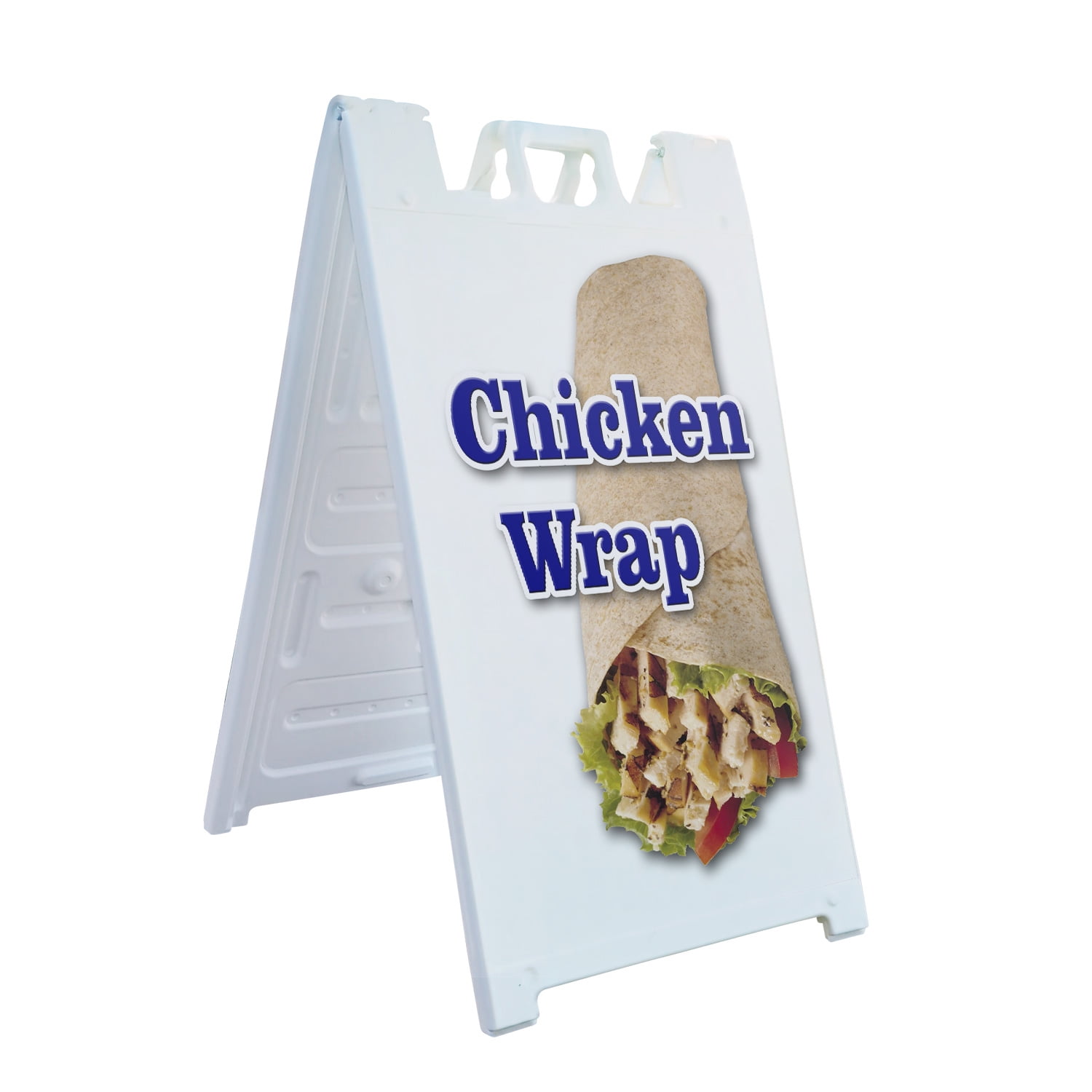 A-frame Sidewalk Chicken Wrap 24" x 36" Double Sided A-Frame Sidewalk ...