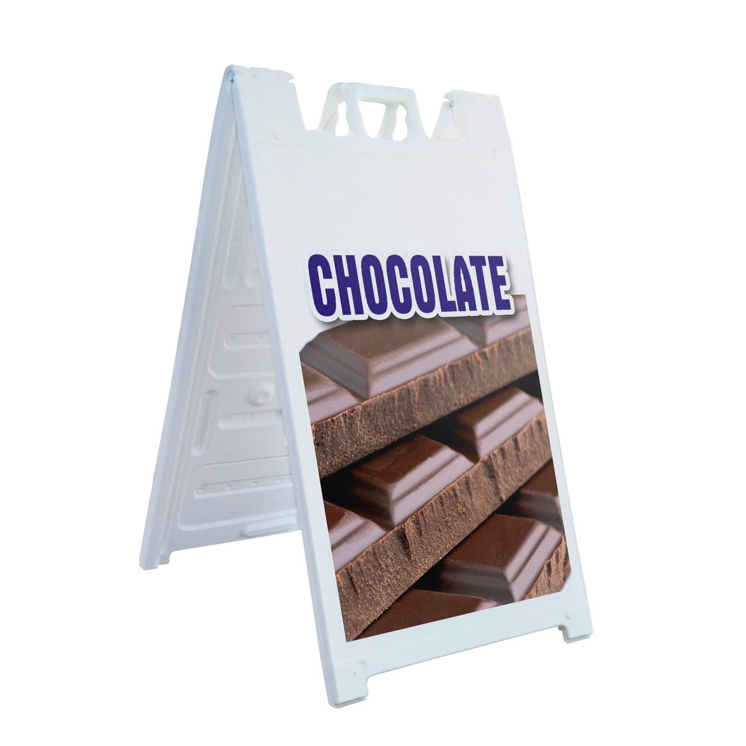 A-frame Sidewalk Chocolate 24" x 36" Double Sided A-Frame Sidewalk Sign ...