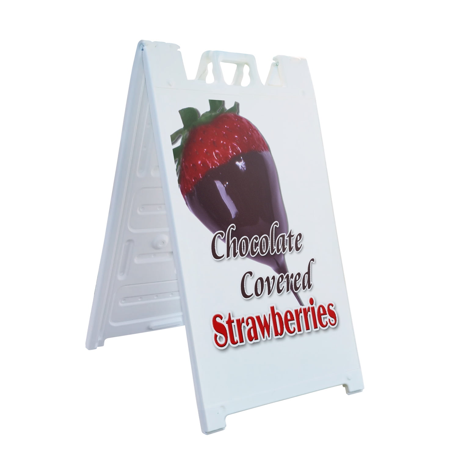 A-frame Sidewalk Chocolate Covered Strawberries 24" x 36" Double Sided ...