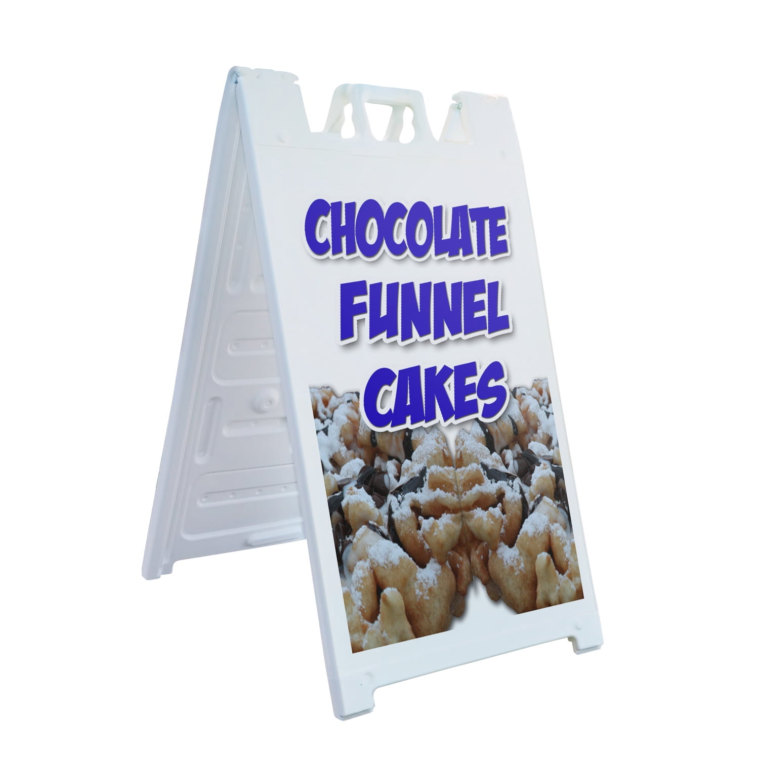 A-frame Sidewalk Chocolate Funnel Cakes 24" x 36" Double Sided A-Frame ...