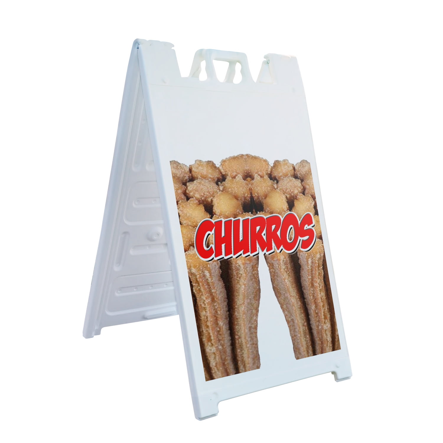 A-frame Sidewalk Churros 24" x 36" Double Sided A-Frame Sidewalk Sign ...