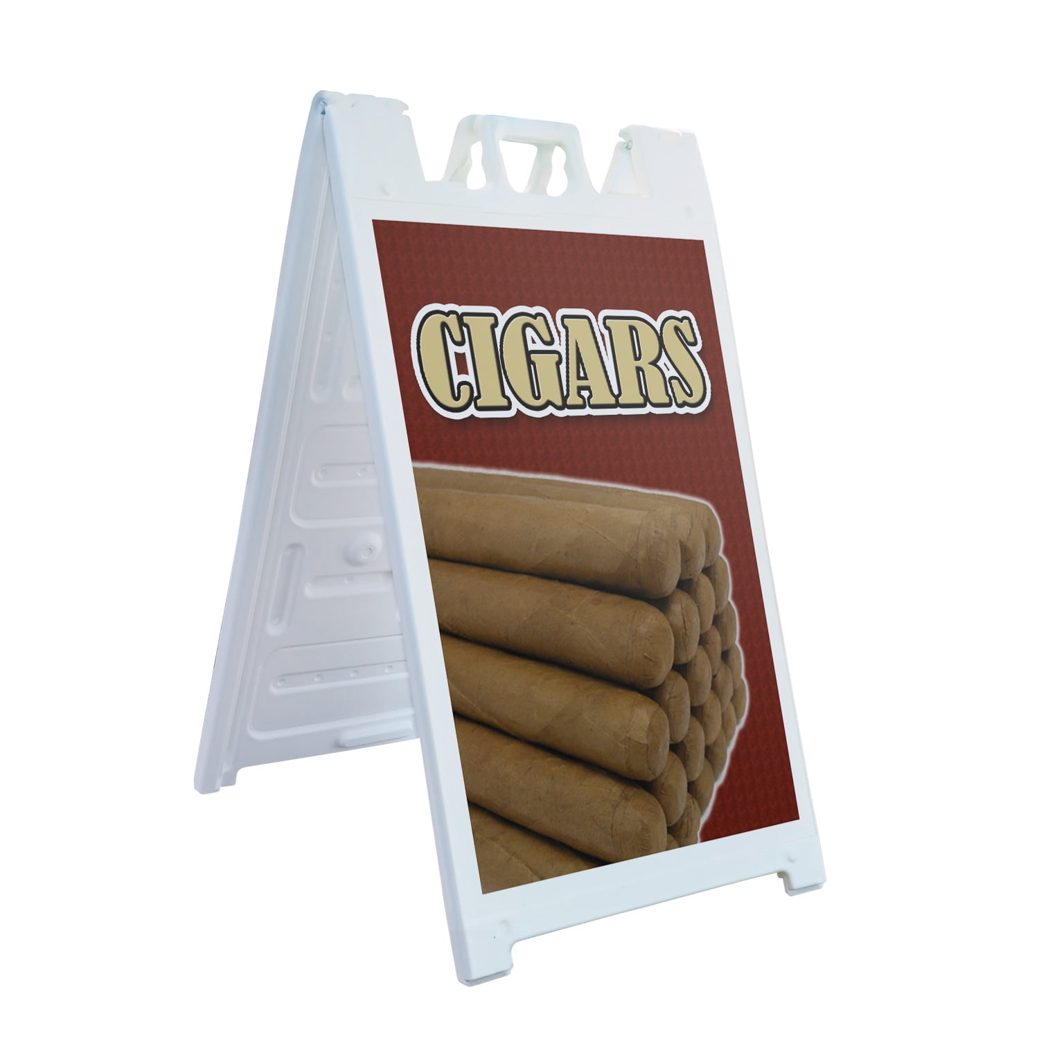A-frame Sidewalk Cigars 24" x 36" Double Sided A-Frame Sidewalk Sign ...