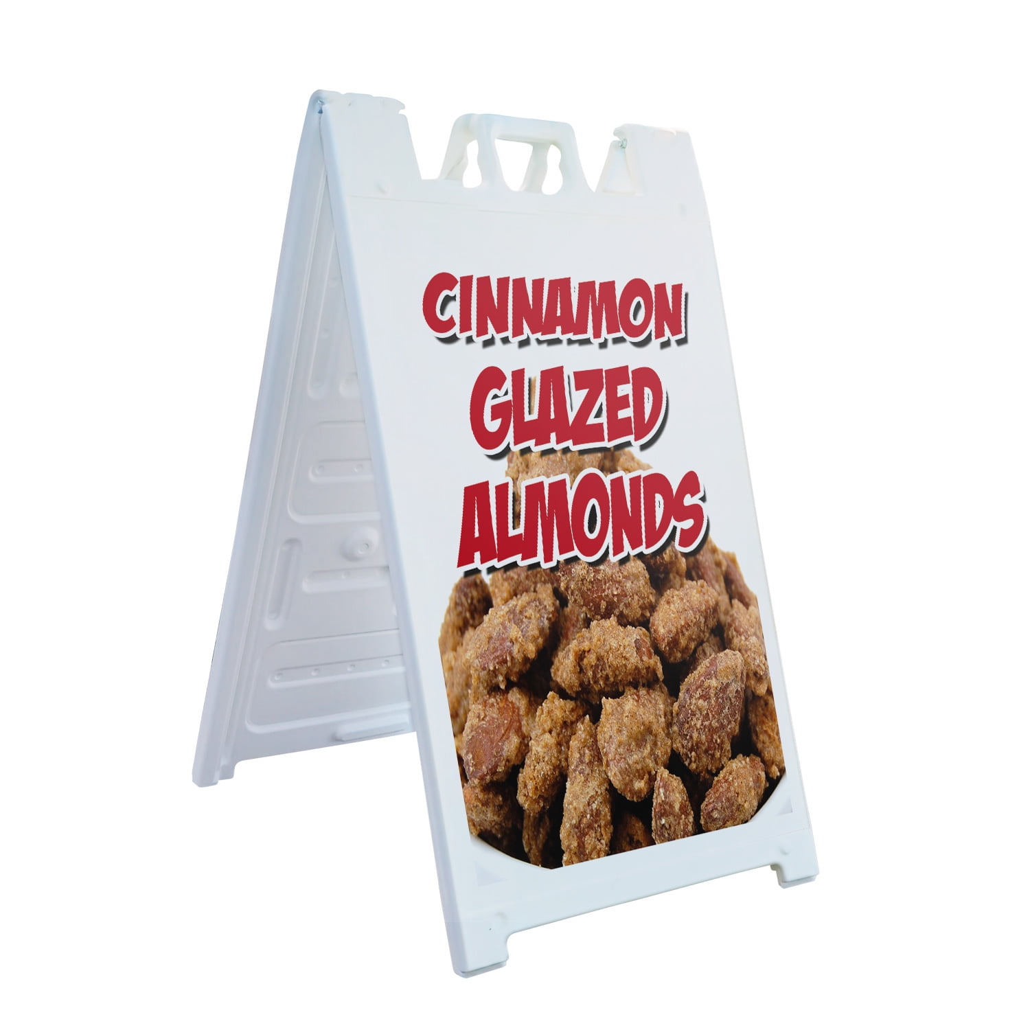 A-frame Sidewalk Cinnamon Glazed Almonds 24" x 36" Double Sided A-Frame ...