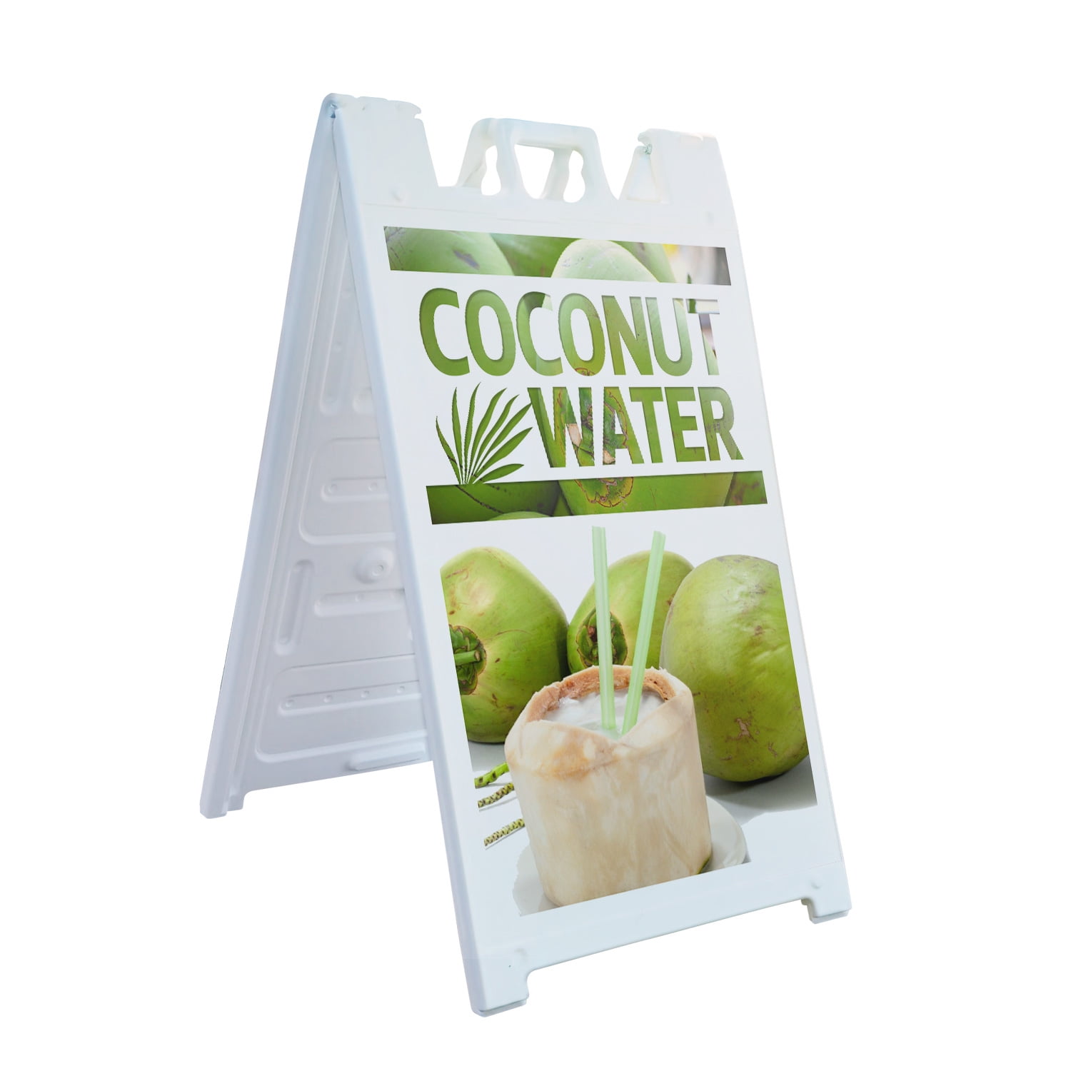 A-frame Sidewalk Coconut Water 24" x 36" Double Sided A-Frame Sidewalk ...