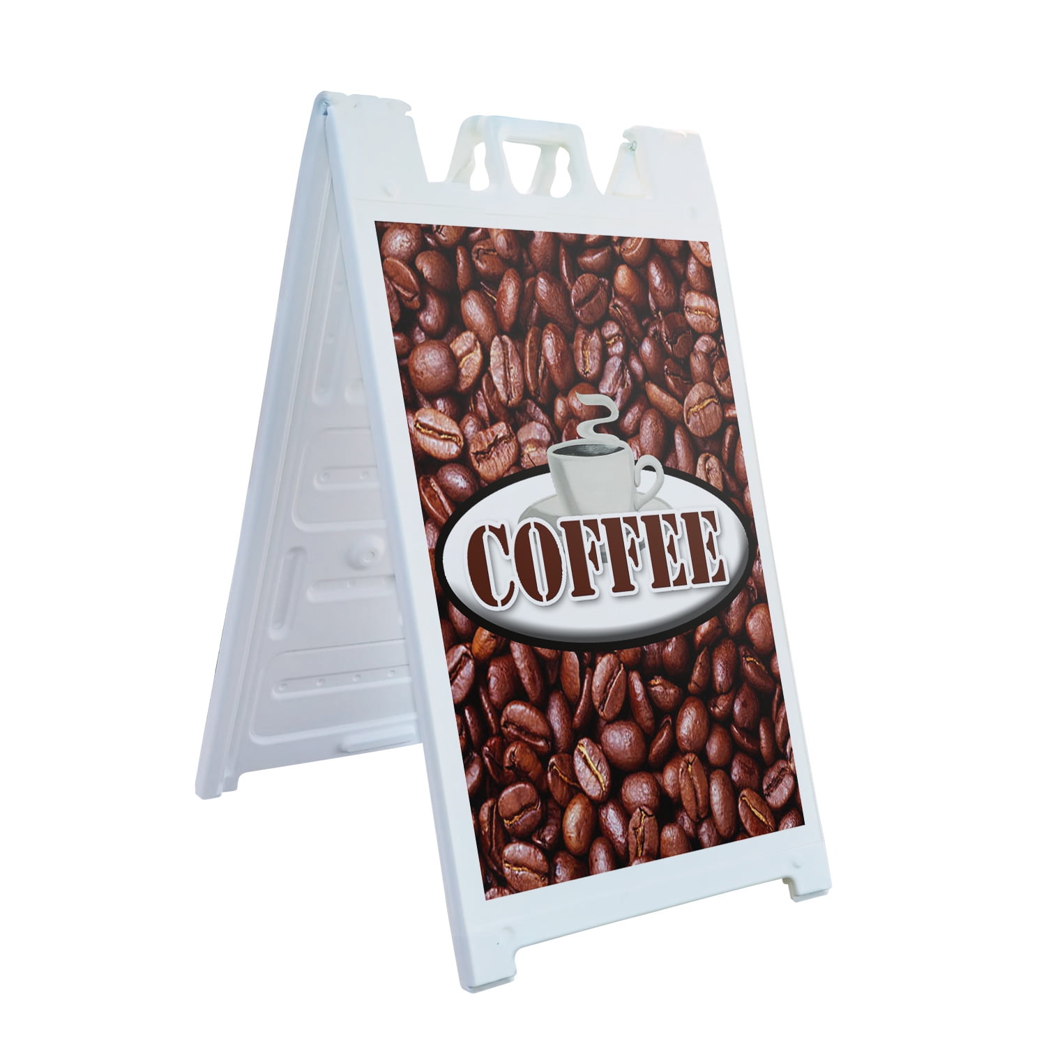 A-frame Sidewalk Coffee 24" x 36" Double Sided A-Frame Sidewalk Sign ...