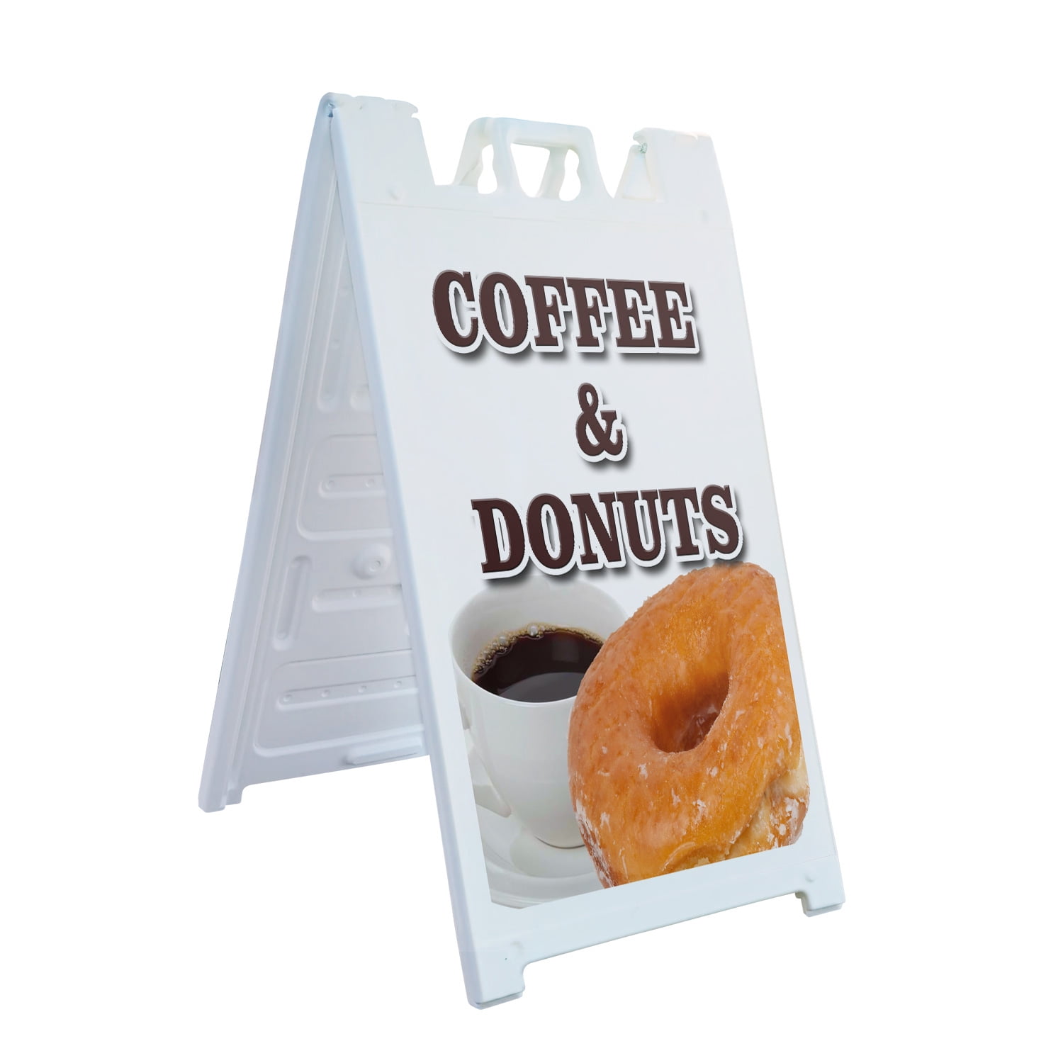 A-frame Sidewalk Coffee & Donuts 24" x 36" Double Sided A-Frame ...