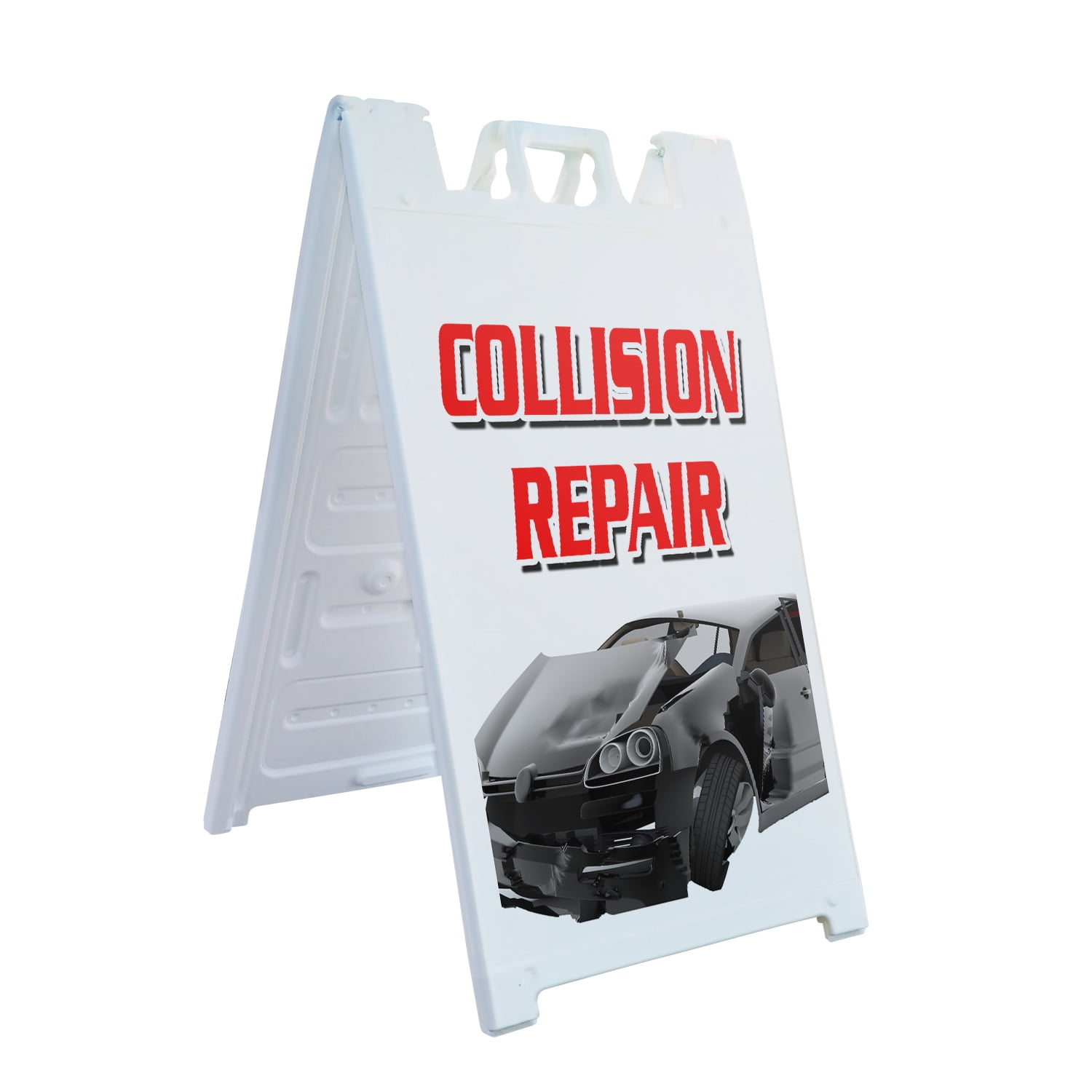 A-frame Sidewalk Collision Repair 24" x 36" Double Sided A-Frame ...