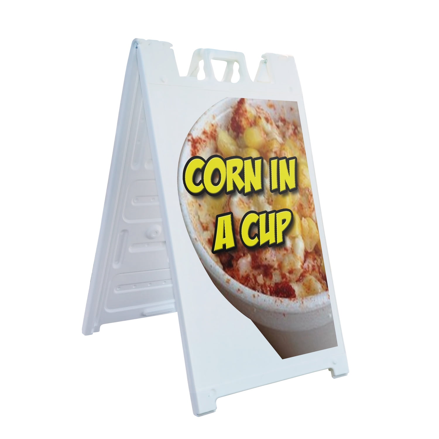 A-frame Sidewalk Corn In A Cup 24" x 36" Double Sided A-Frame Sidewalk ...