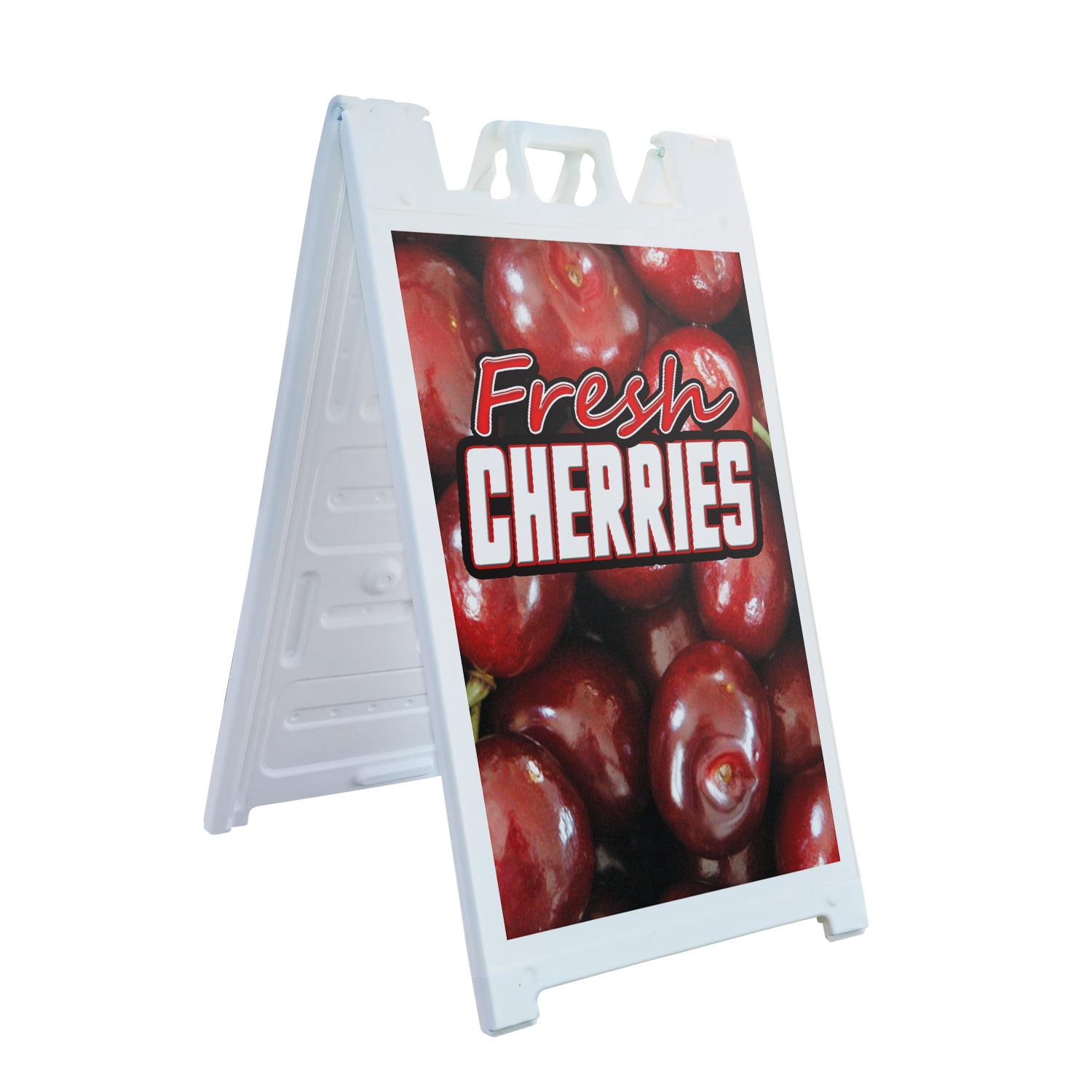A-frame Sidewalk Coroplast Fresh Cherries 24" x 36" Double Sided A ...