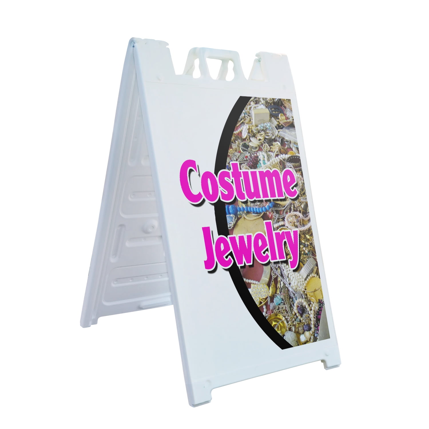 A-frame Sidewalk Costume Jewelry 24" x 36" Double Sided A-Frame ...