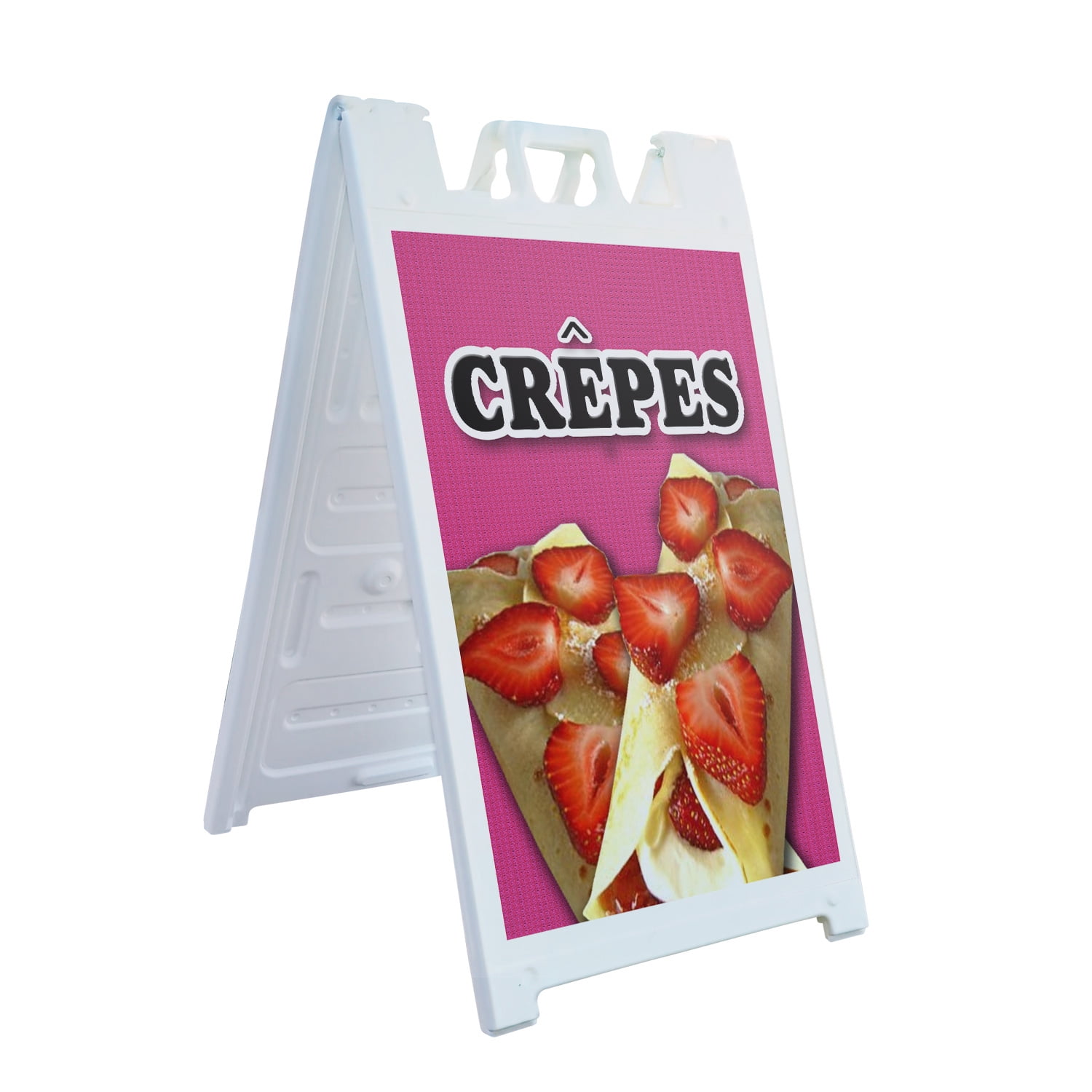 A-frame Sidewalk Crepes 24" x 36" Double Sided A-Frame Sidewalk Sign ...