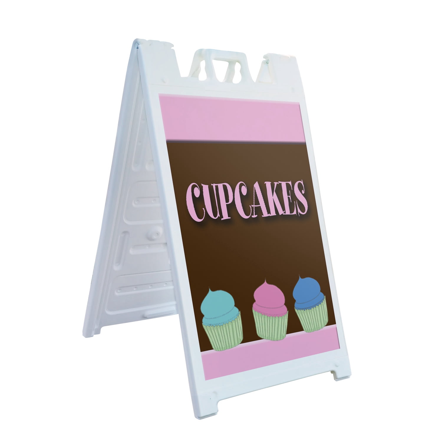 A-frame Sidewalk Cupcakes 24" x 36" Double Sided A-Frame Sidewalk Sign ...