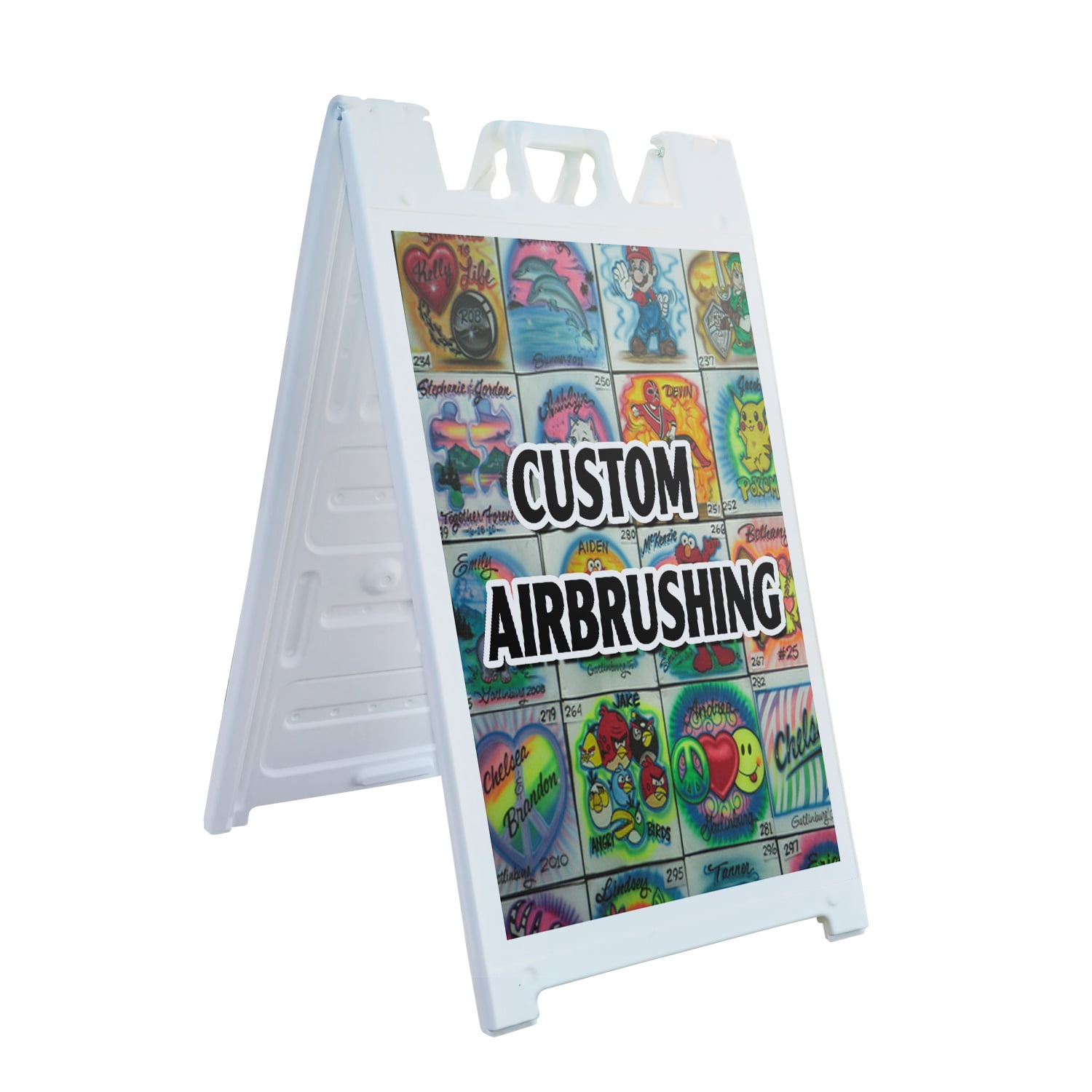 A-frame Sidewalk Custom Airbrushing 24" x 36" Double Sided A-Frame ...