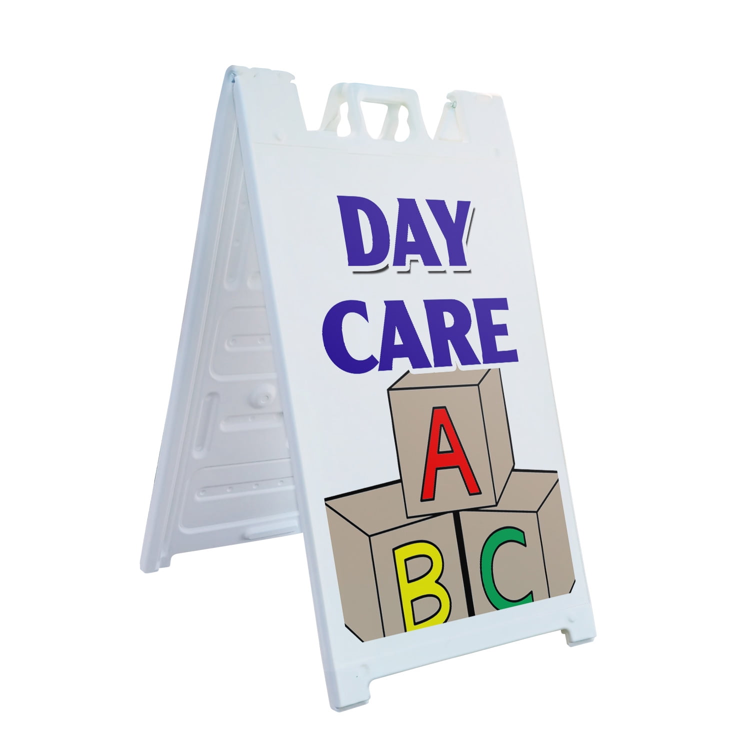 A-frame Sidewalk Day Care 24" x 36" Double Sided A-Frame Sidewalk Sign ...