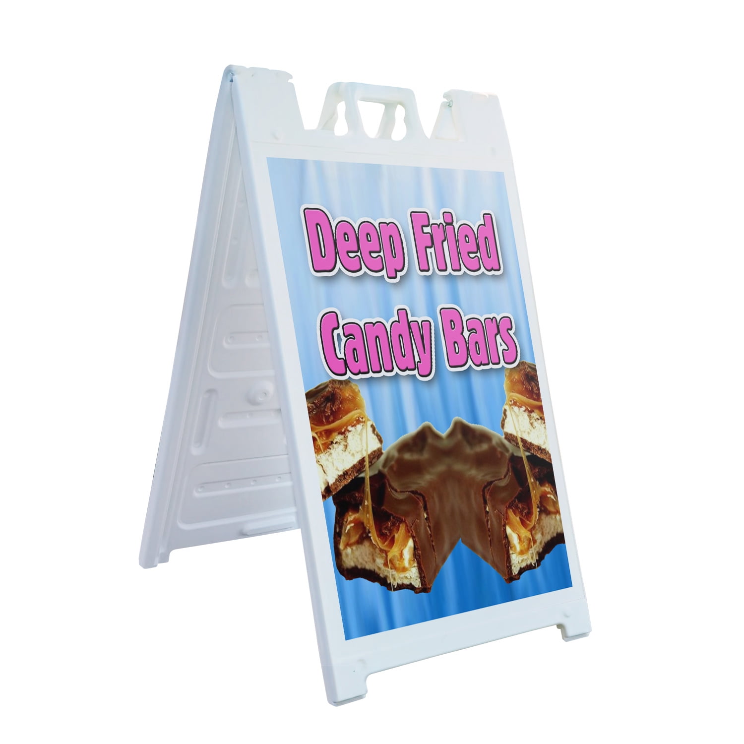 A-frame Sidewalk Deep Fried Candy Bars 24" x 36" Double Sided A-Frame ...